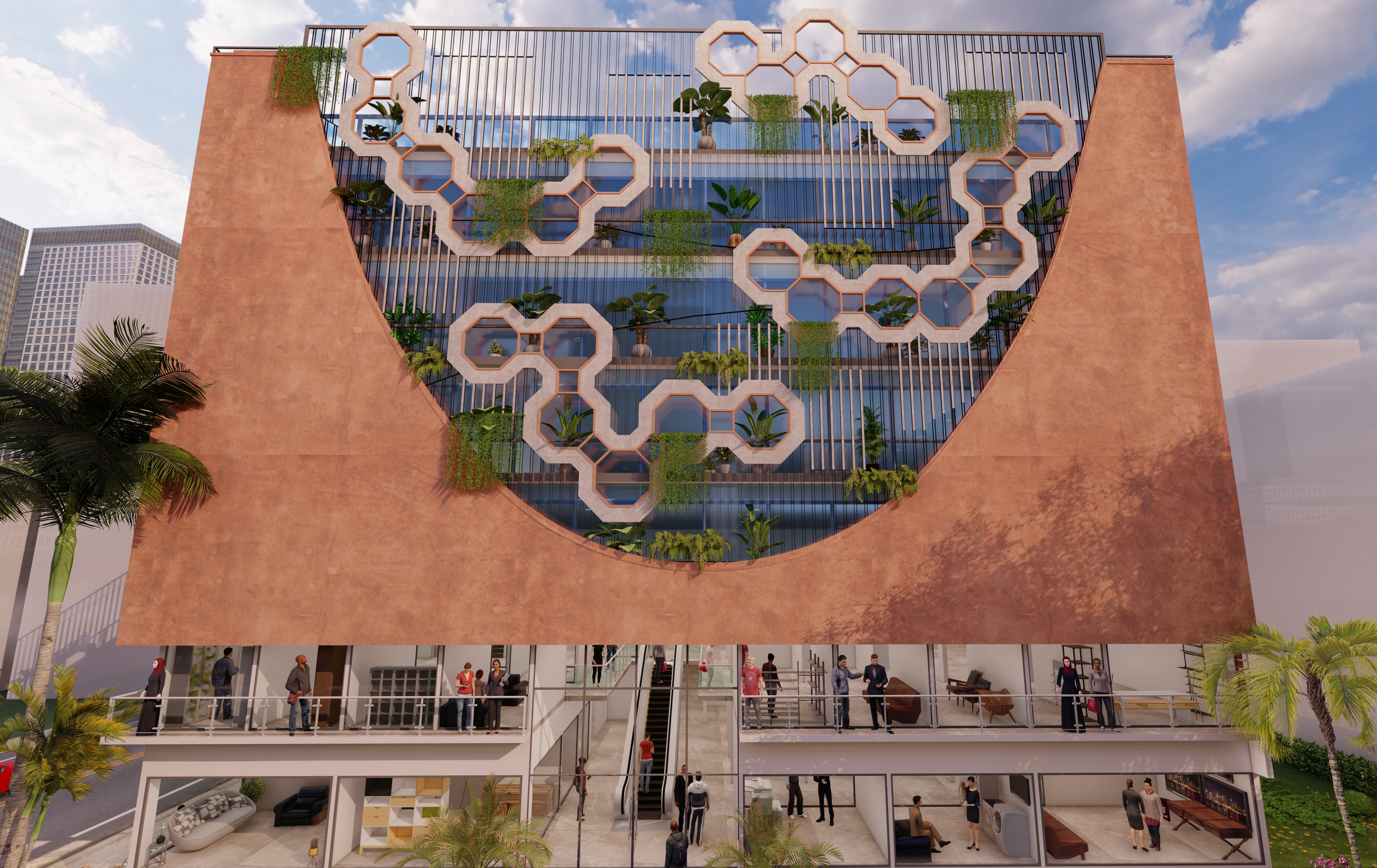 veiled commercial complex by A.J Architects - Architizer