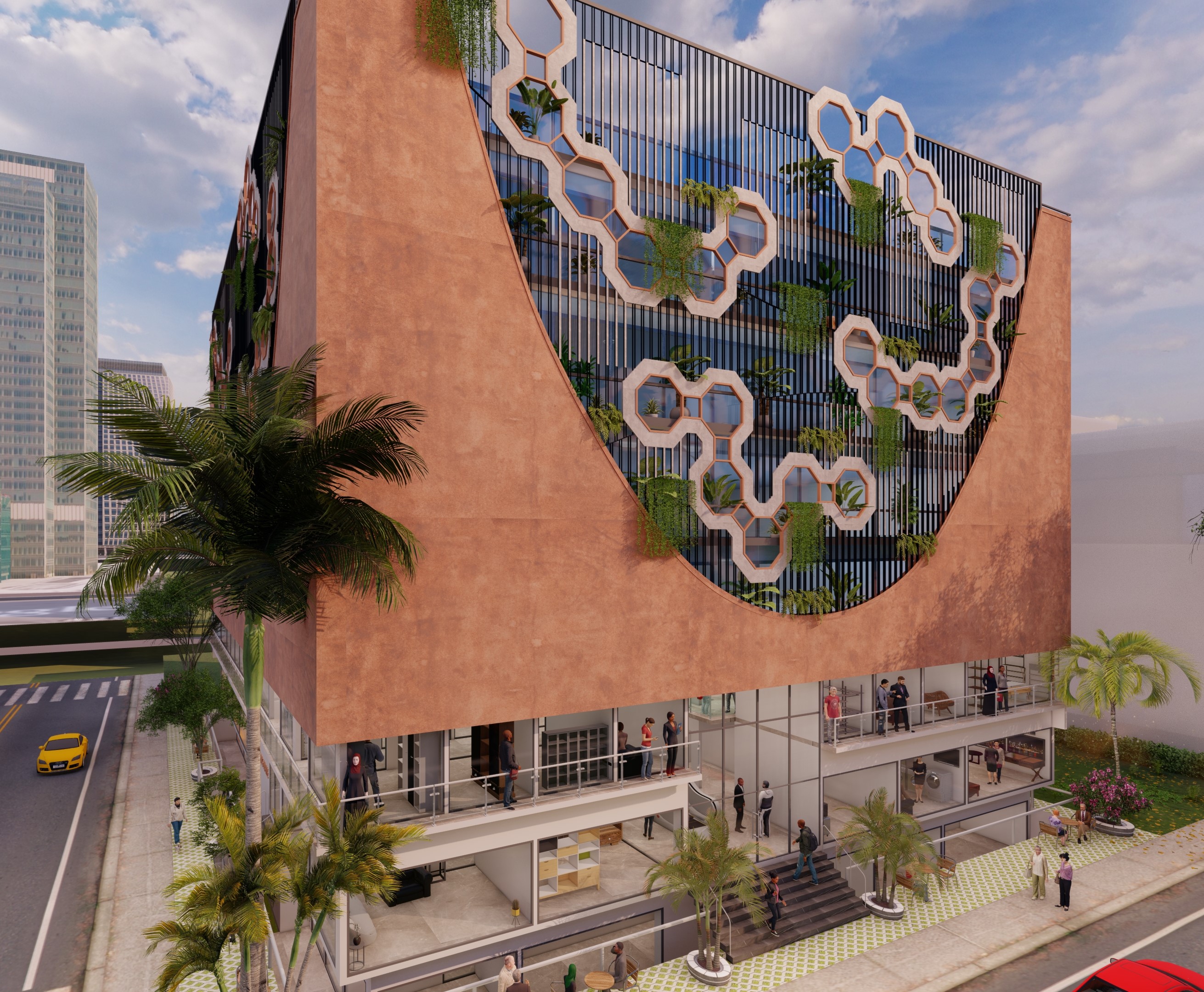 veiled commercial complex by A.J Architects - Architizer