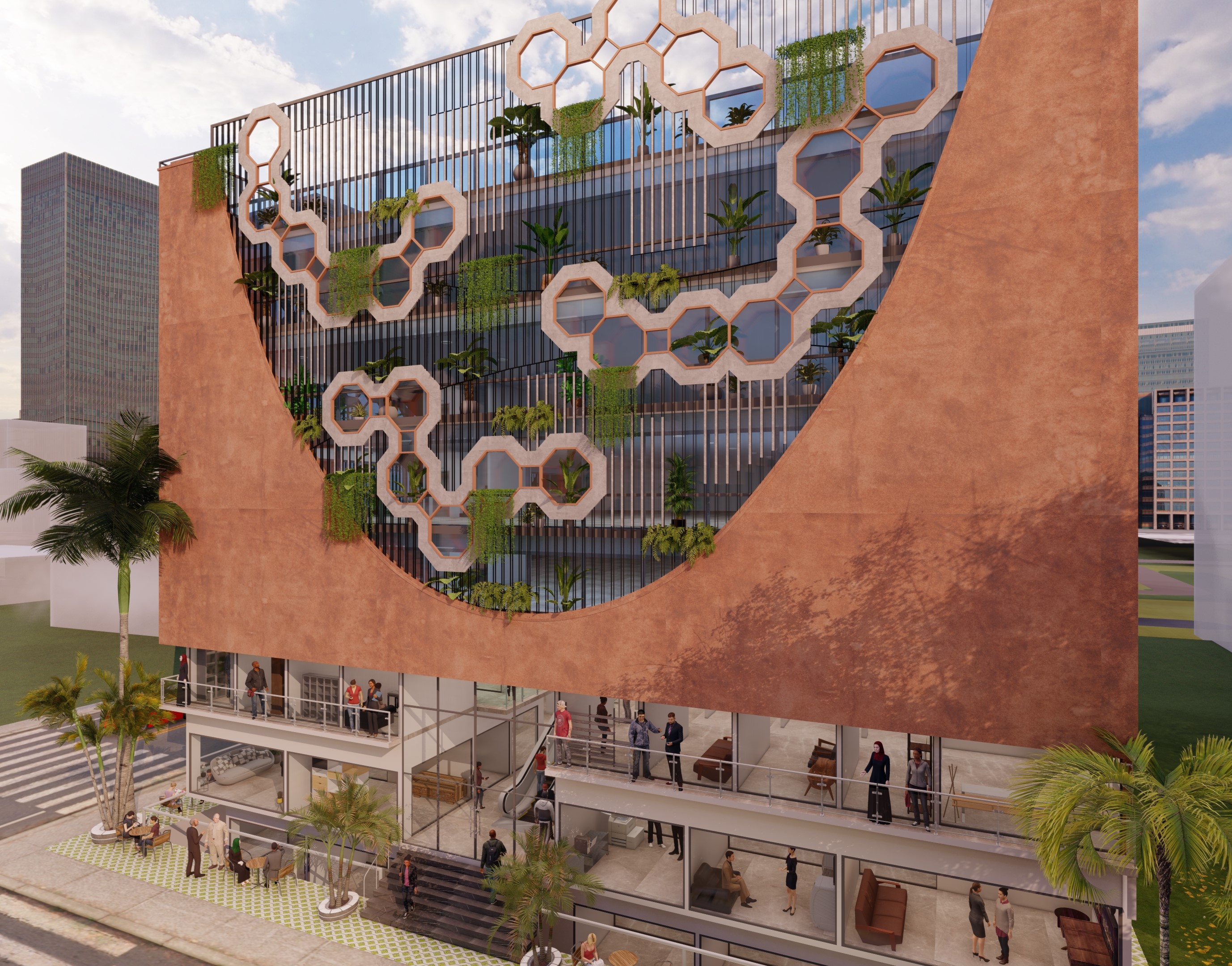 veiled commercial complex by A.J Architects - Architizer