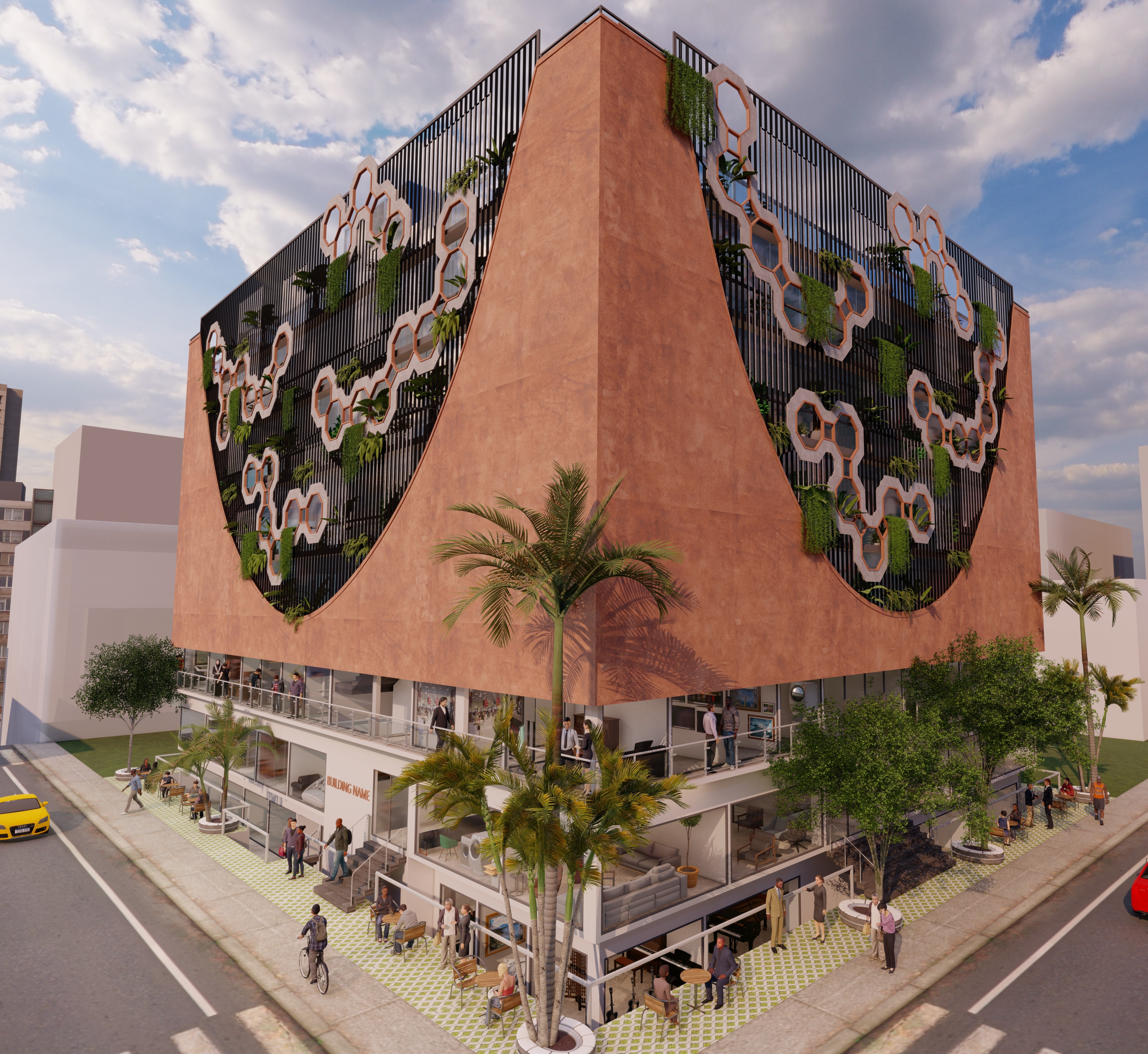 veiled commercial complex by A.J Architects - Architizer