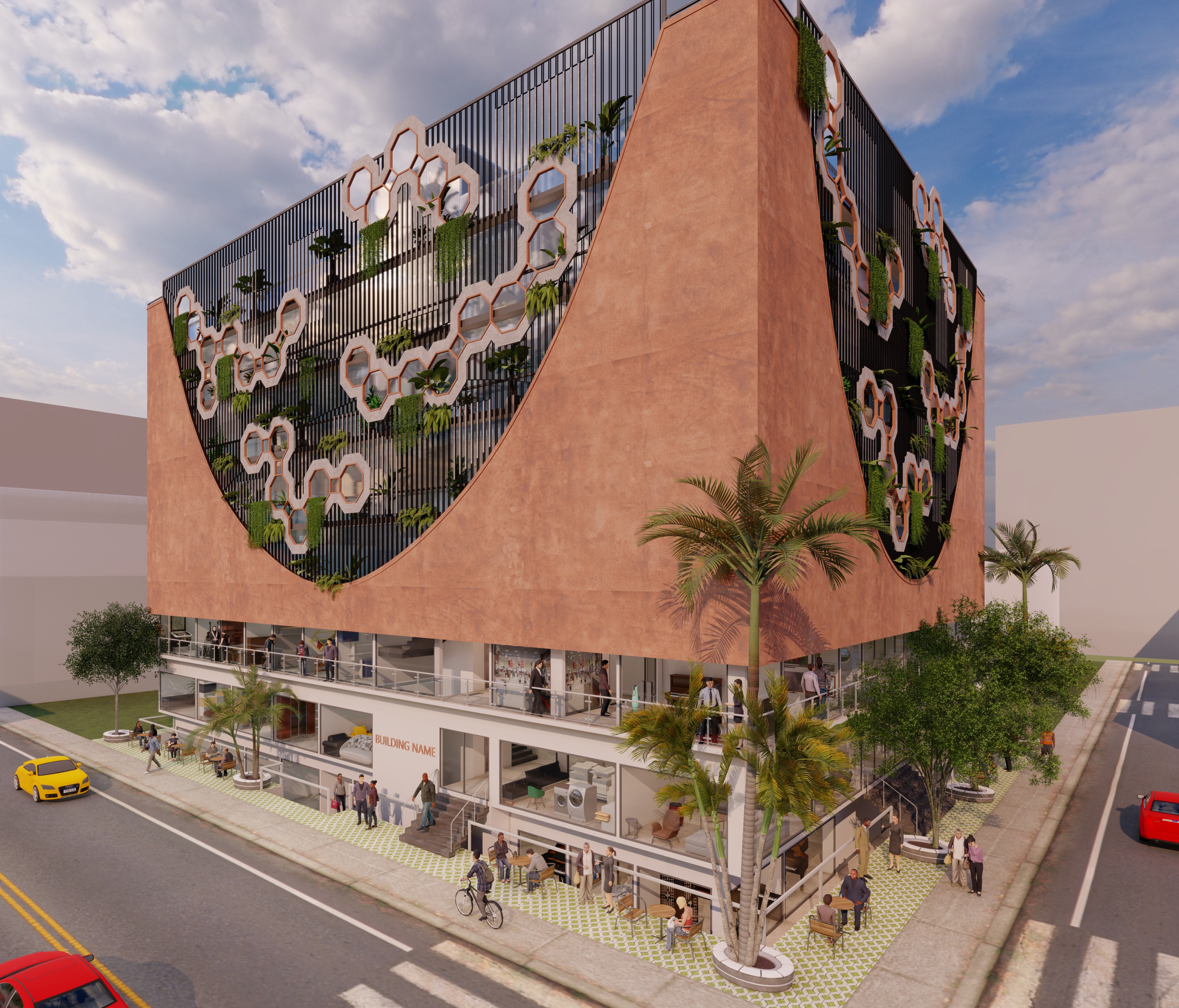 veiled commercial complex by A.J Architects - Architizer