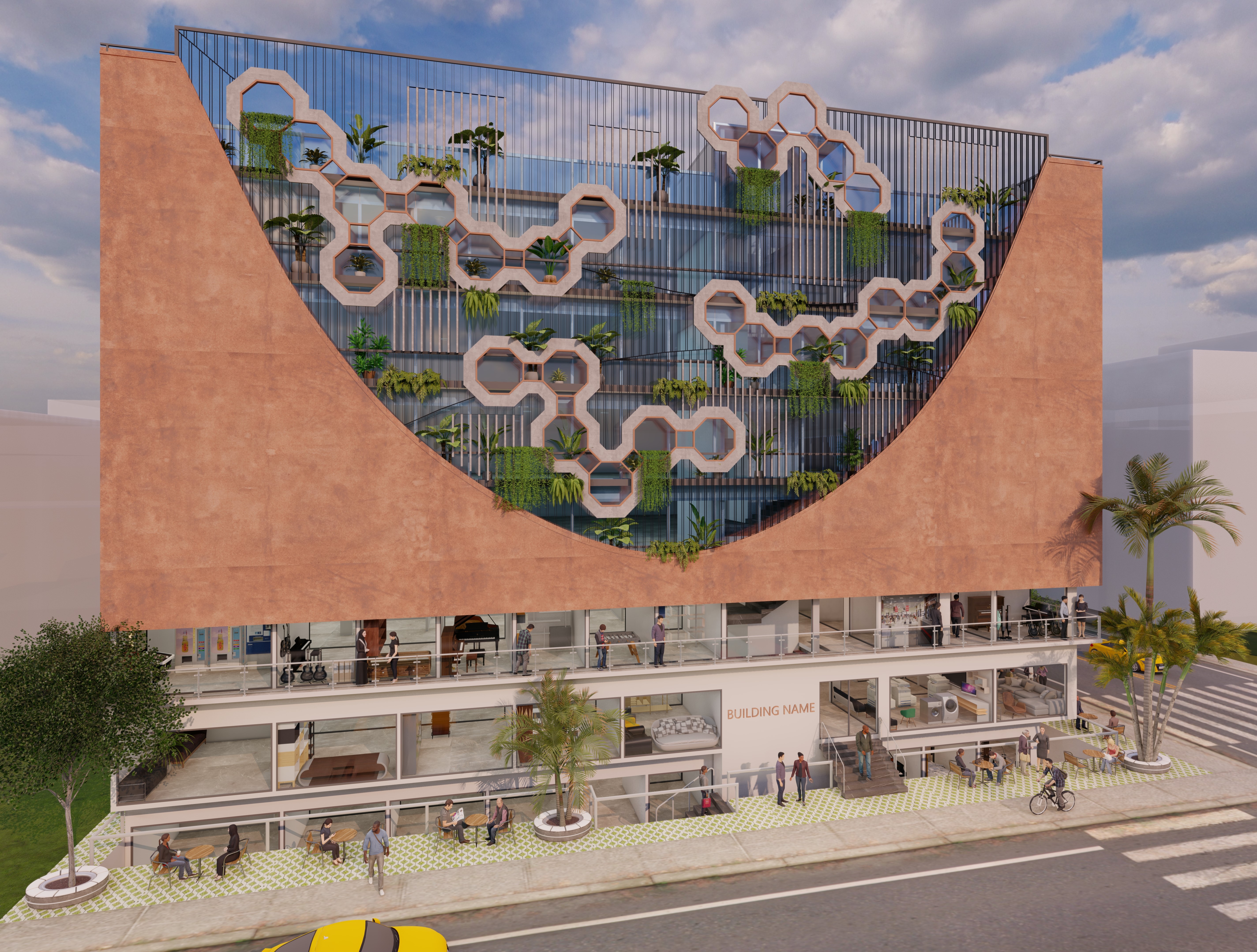 veiled commercial complex by A.J Architects - Architizer