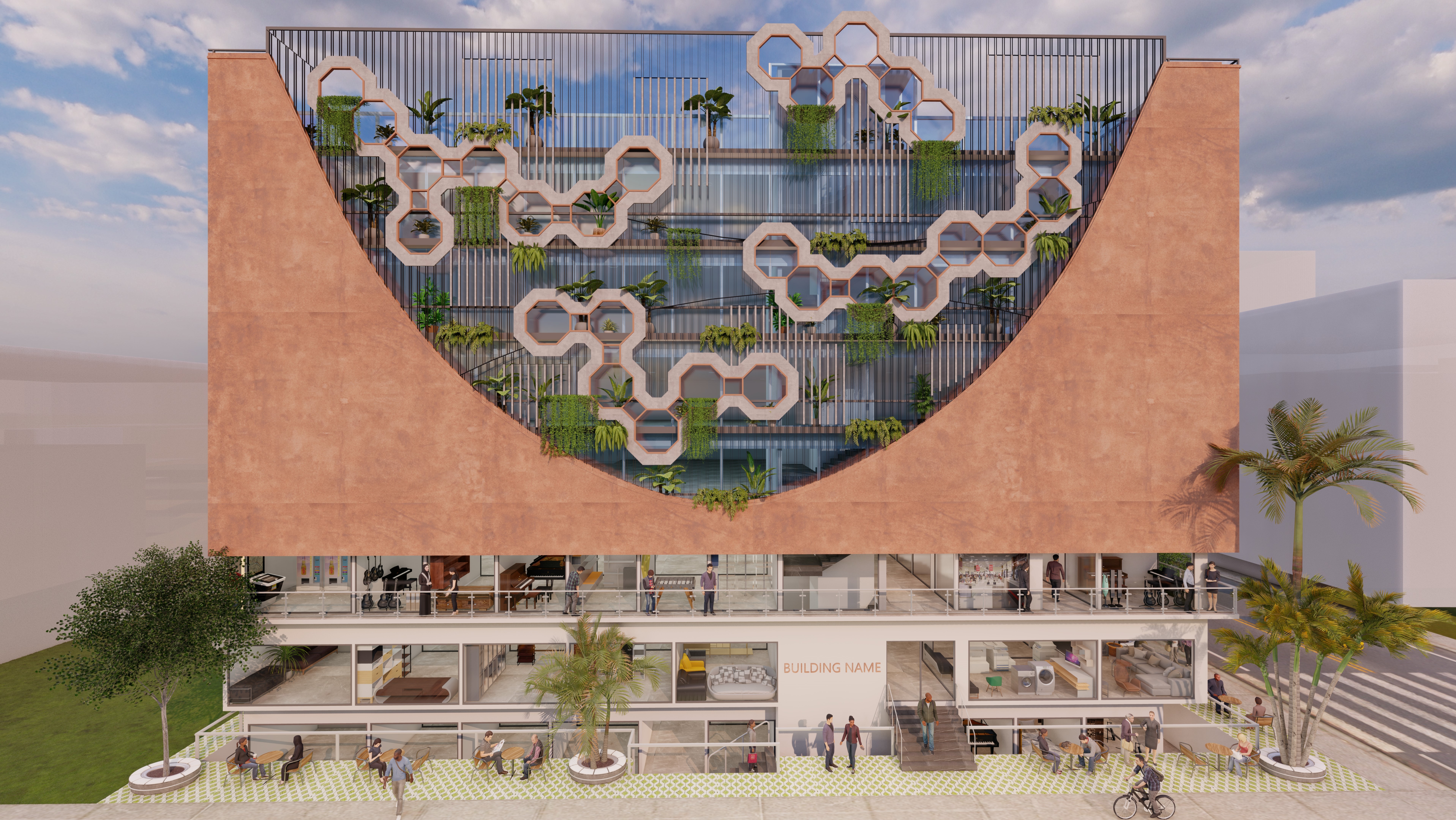 veiled commercial complex by A.J Architects - Architizer