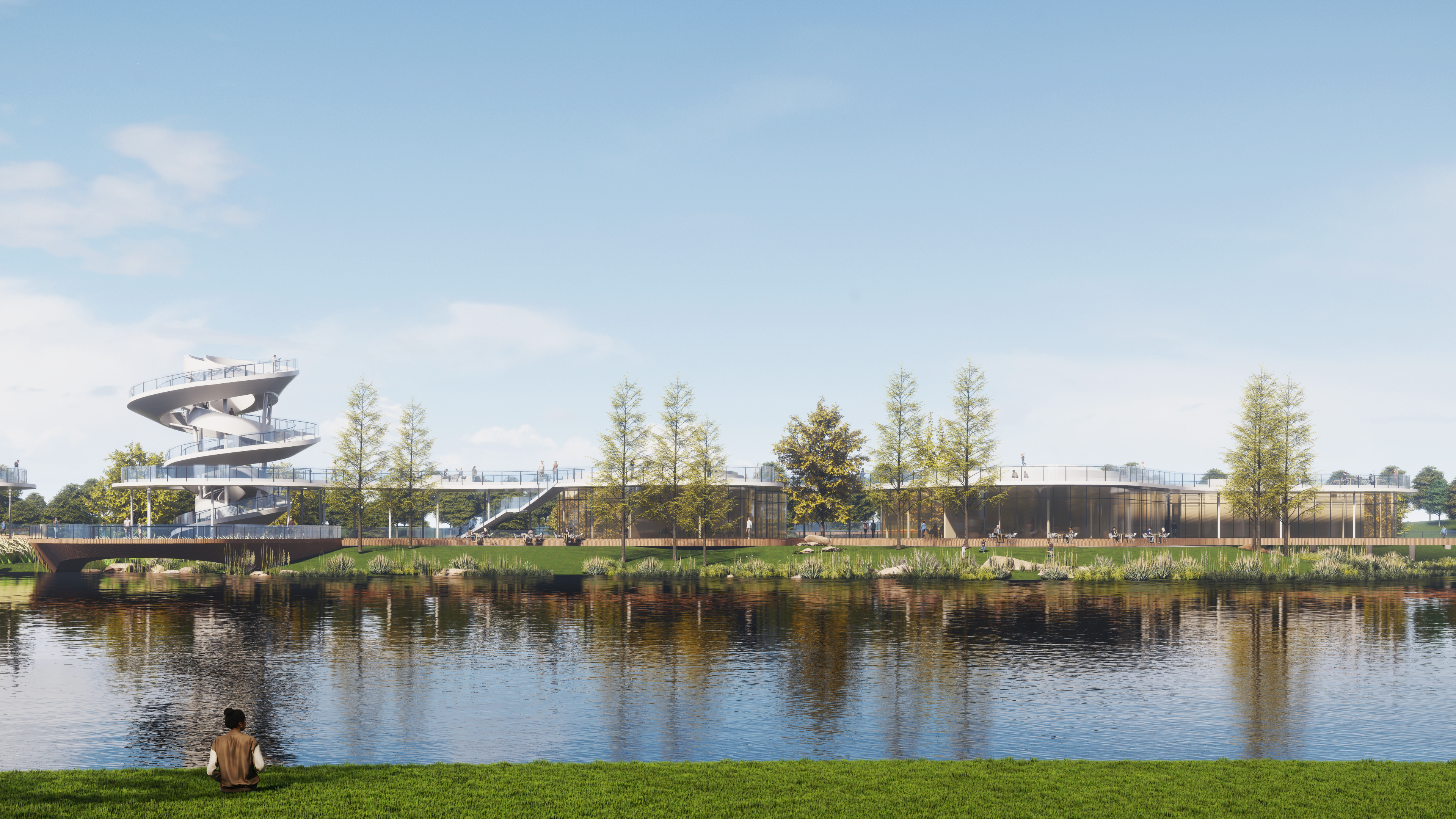 Lujiatan Wetland Park Visitor Center by MUDA-Architects - Architizer