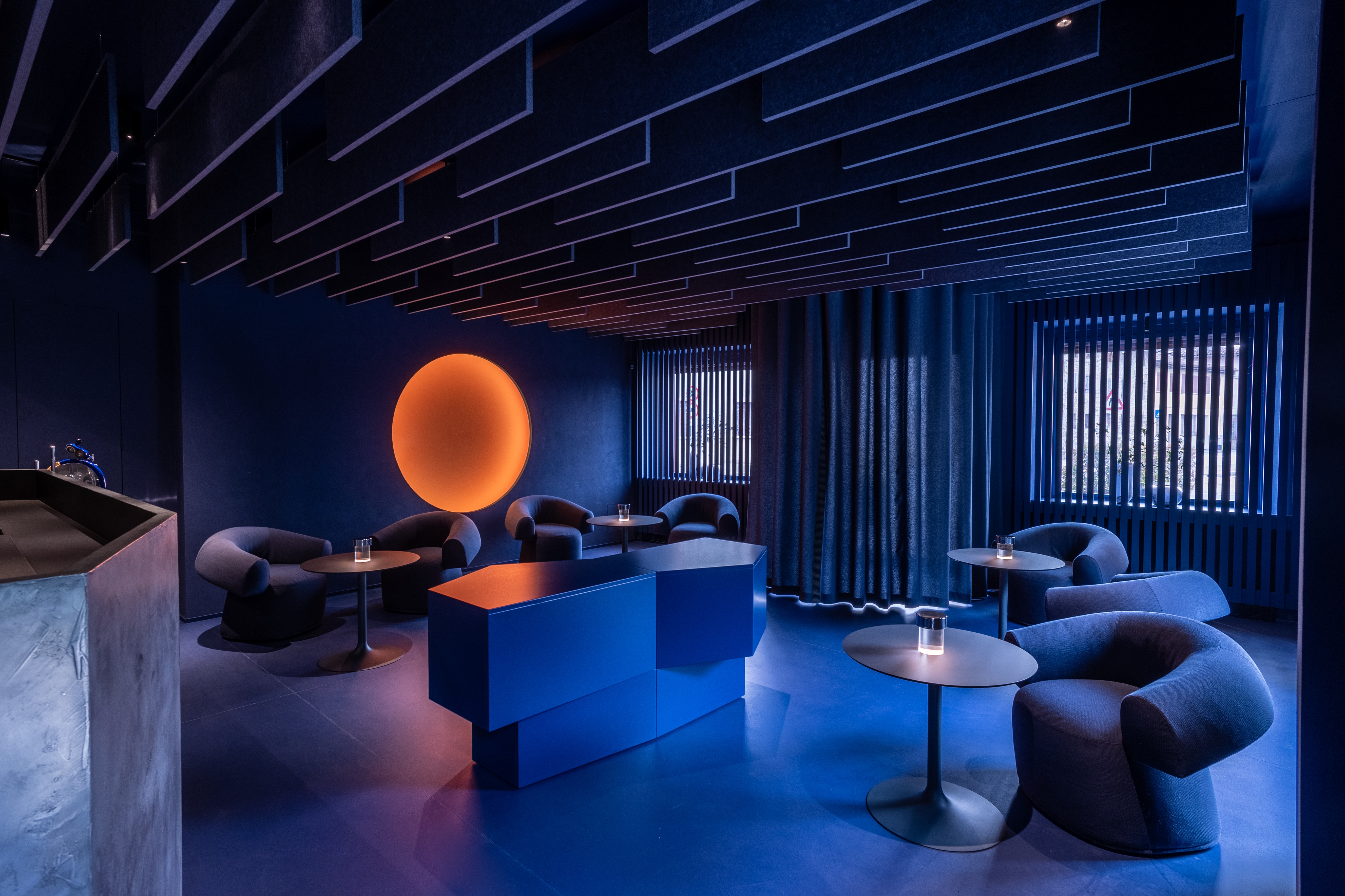 'Blue Lounge' Agli Amici 1887 by Visual Display - Interior Architecture ...