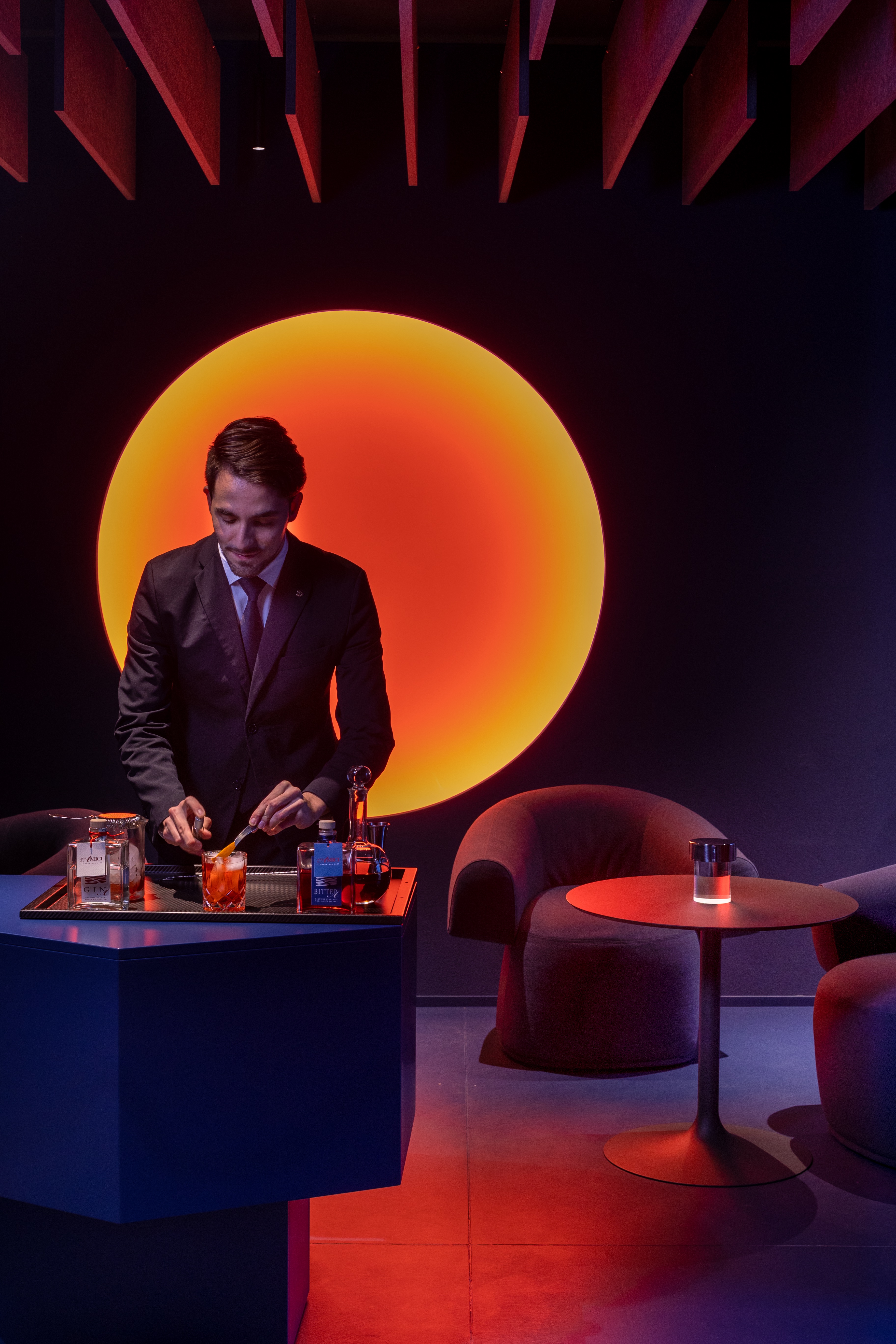 'Blue Lounge' Agli Amici 1887 by Visual Display - Interior Architecture ...