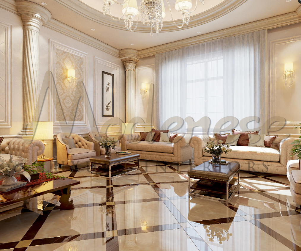Elegant Classic Style Villa in Kuwait City by MODENESE Luxury Interiors ...