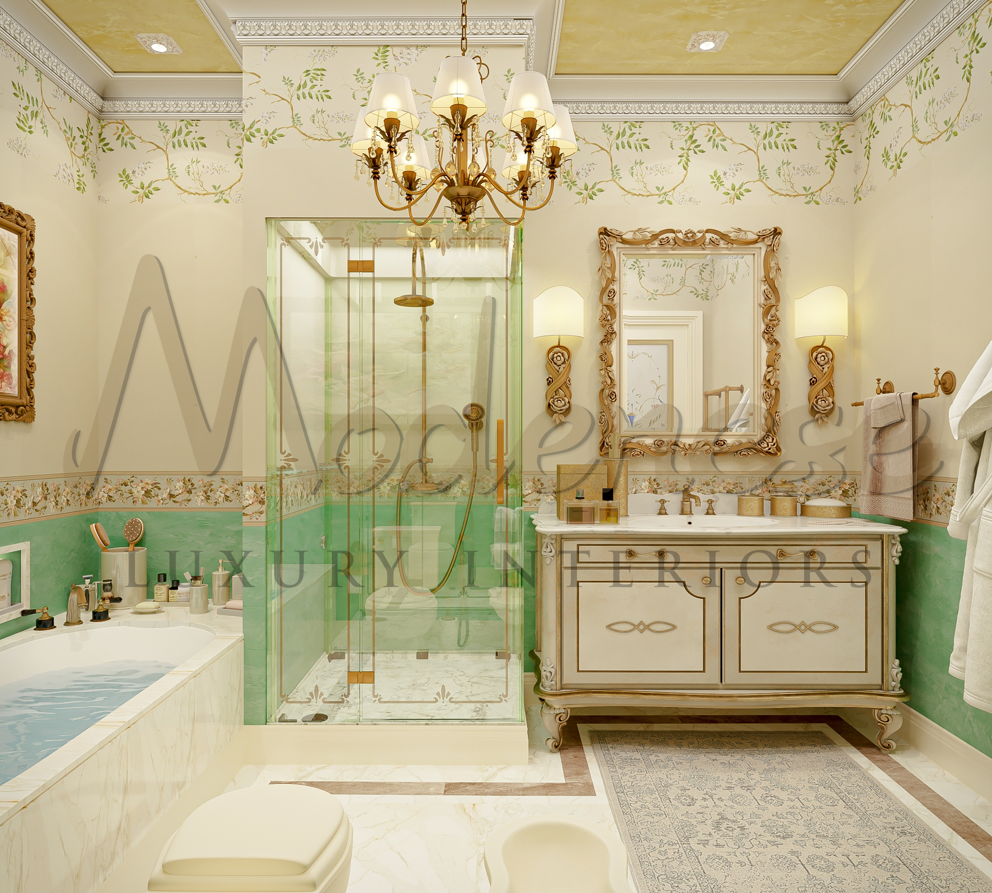 Luxury Bathroom Interior Design Concept by MODENESE Luxury Interiors ...
