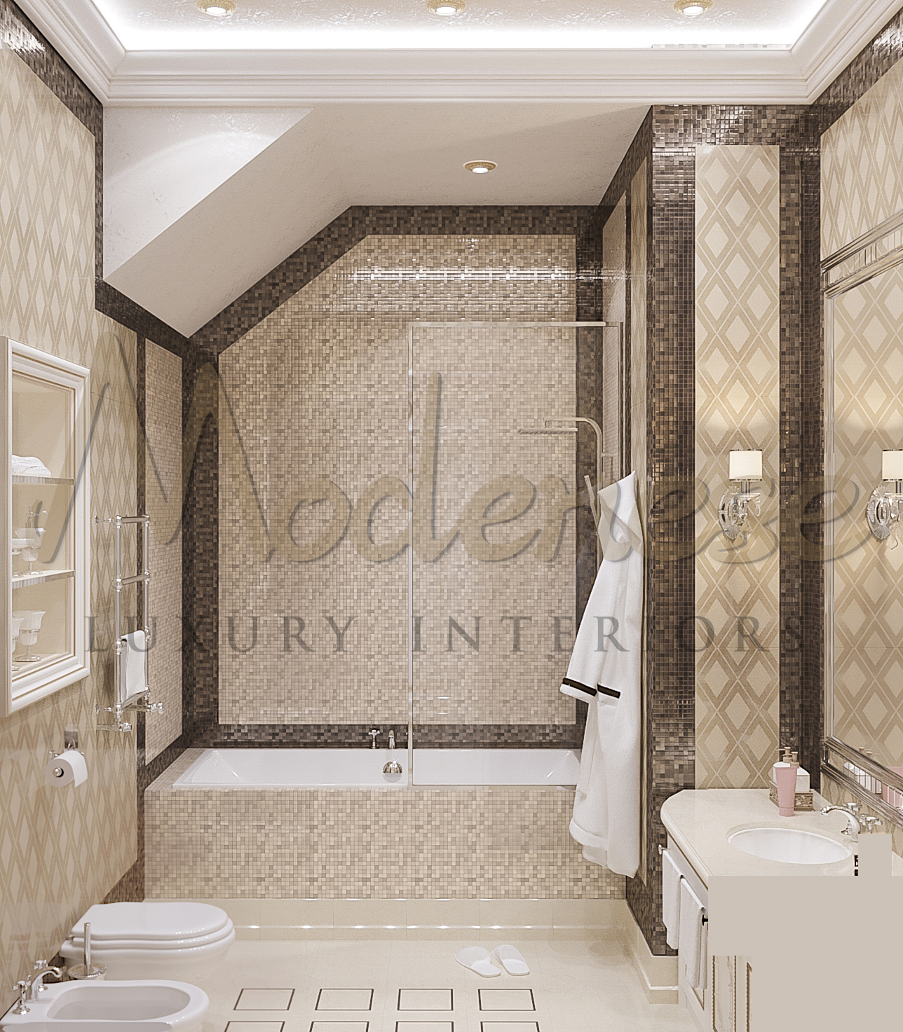 Gorgeous Bathroom Interior Design Concept by MODENESE Luxury Interiors ...