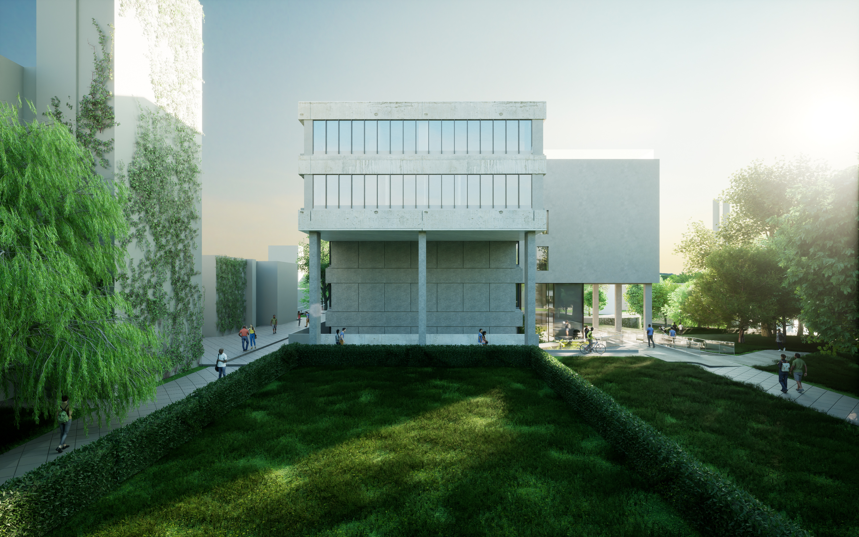 University of East Anglia Lasdun Wall Building 3 by Shepheard Epstein ...