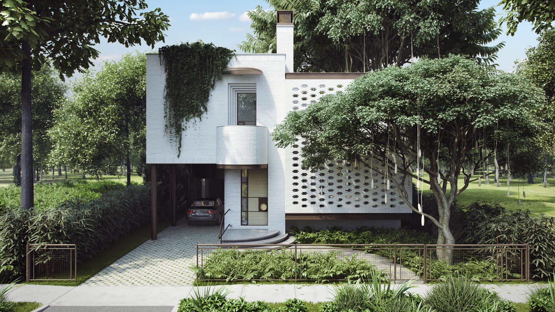 Architectural Render for a House Exterior by Archicgi - Architizer