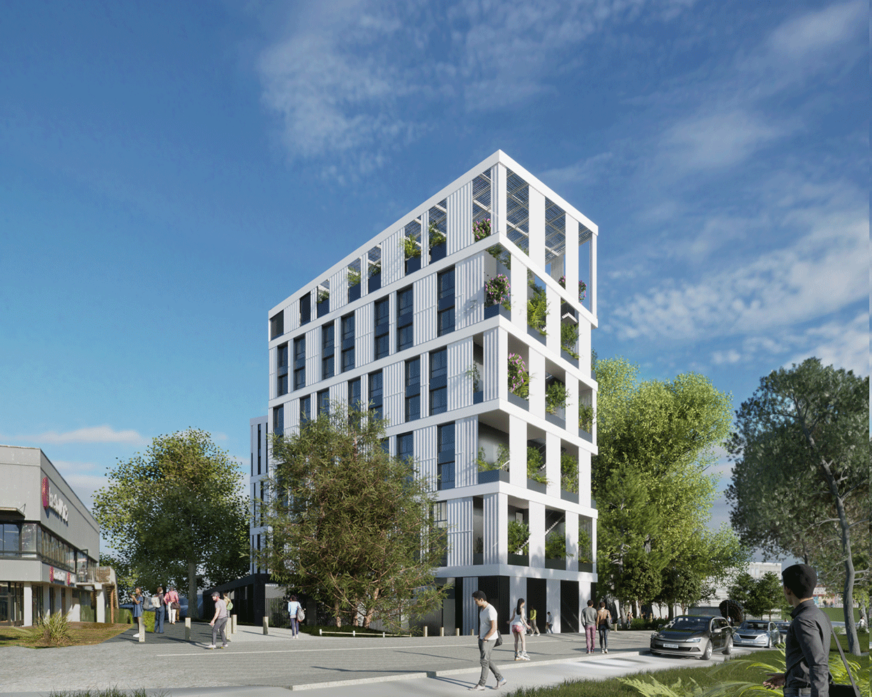 Student residence with 250 rooms Doyen Brus, Pessac by BELLECOUR ...