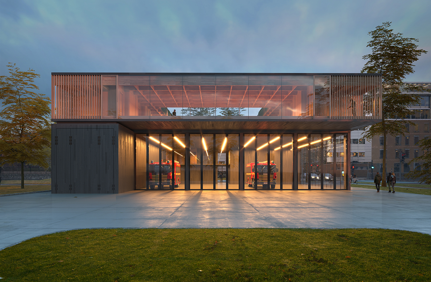 Oslo Fire station by Gottlieb Paludan Architects - Architizer
