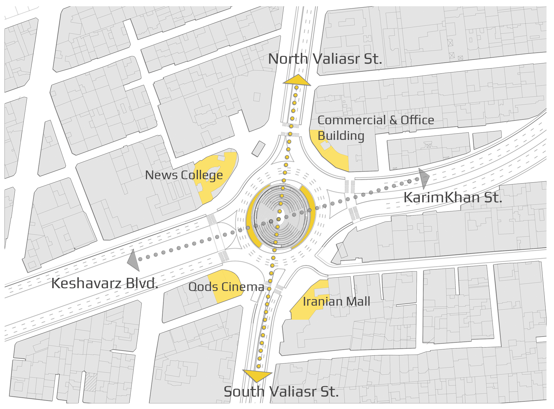 VALIASR Square by HABIBEH MADJDABADI Architecture Studio - Architizer