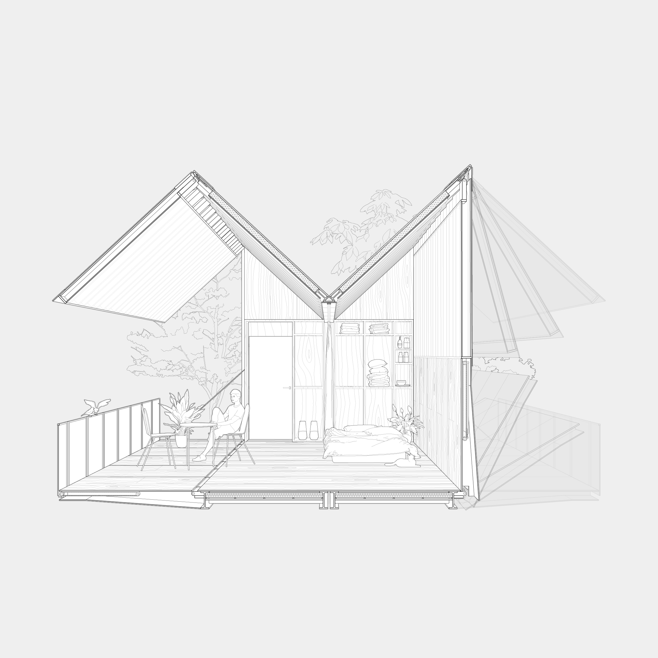 Idea 3600061: Haus Unfold by Studio Fei (Field Object Lab) - Architizer