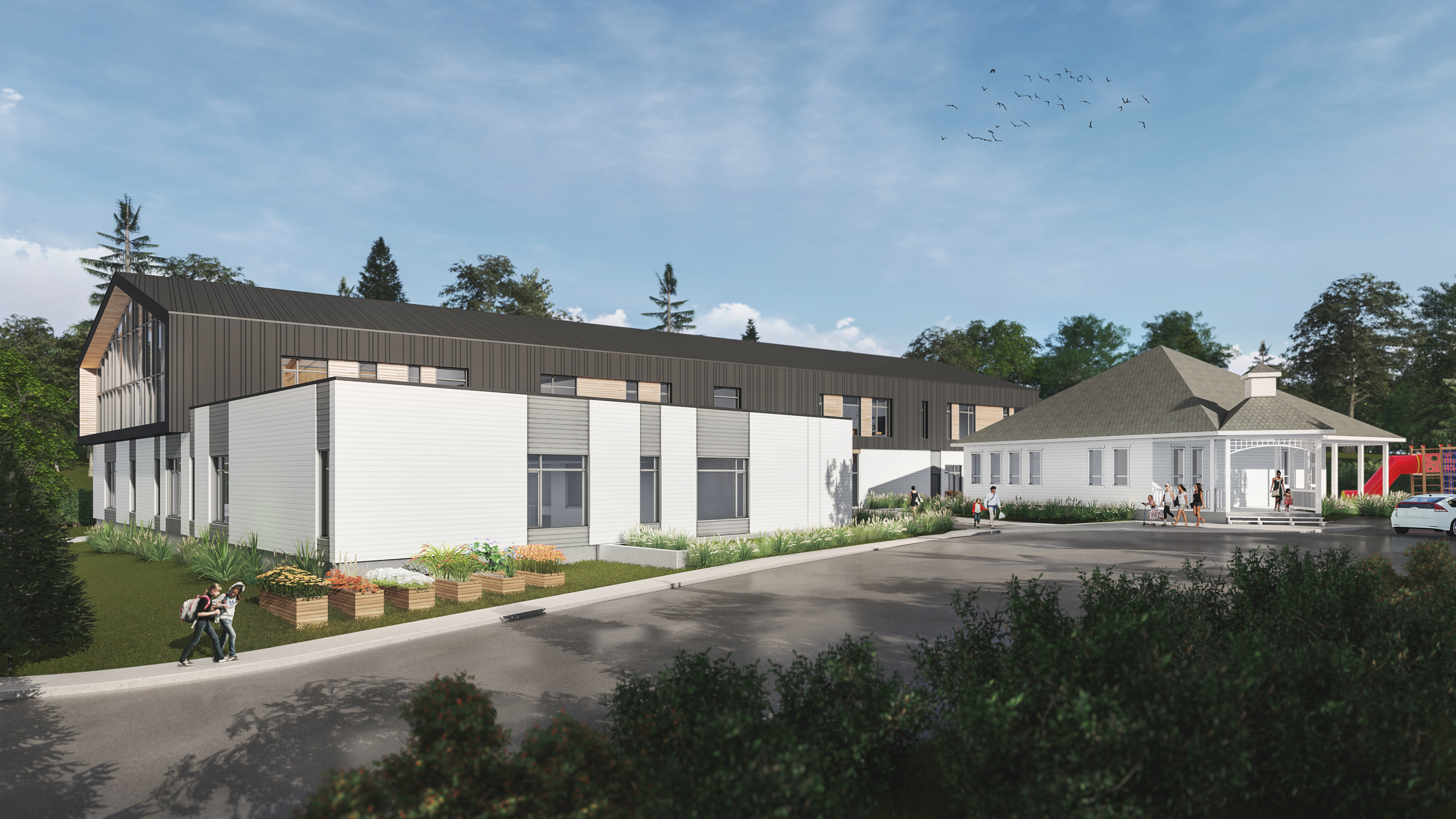 Métis Beach intermediate school by CCM2 architectes - Architizer