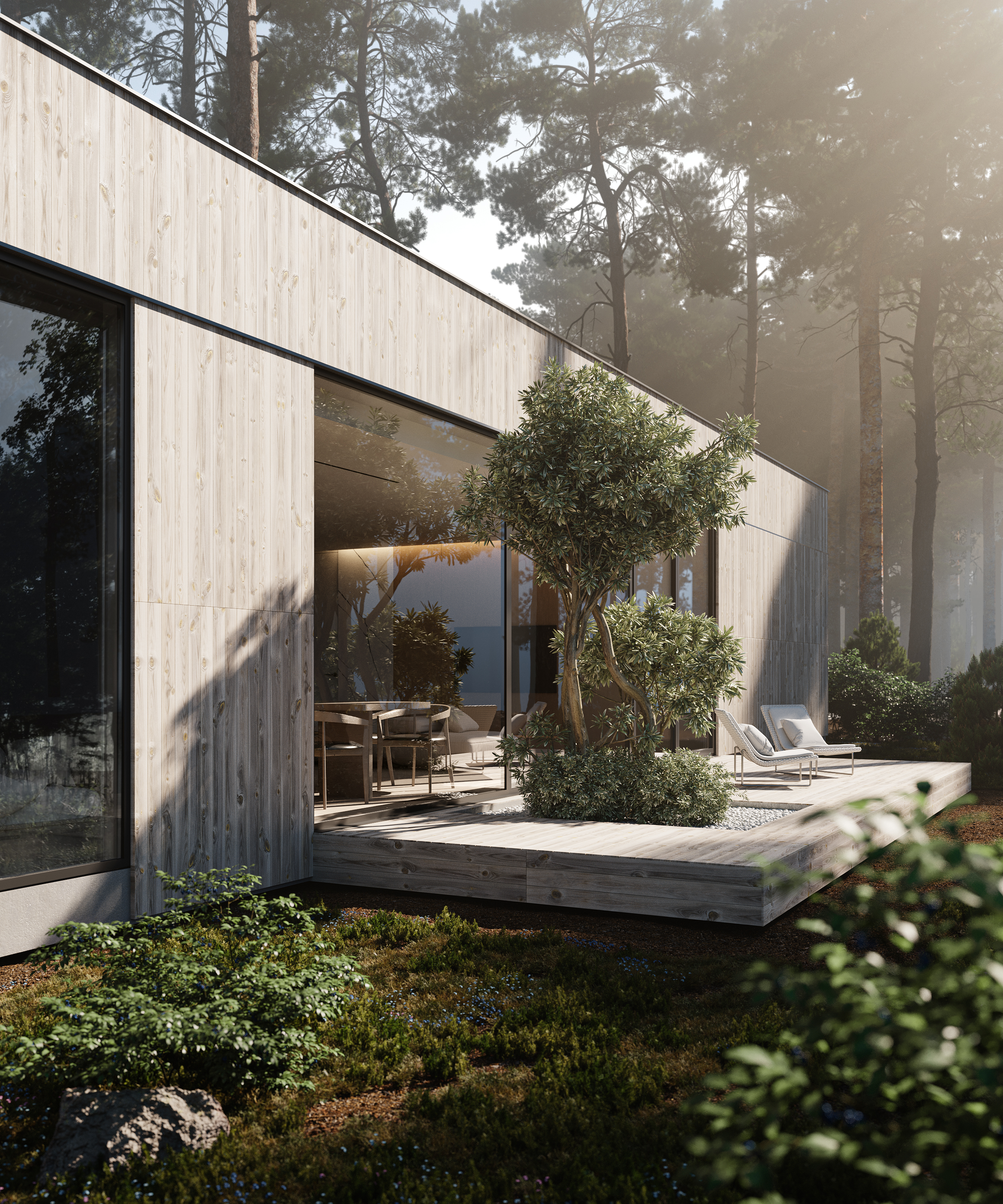 FOREST HOUSE by MAVERICK FRAME | 3D architectural rendering ...
