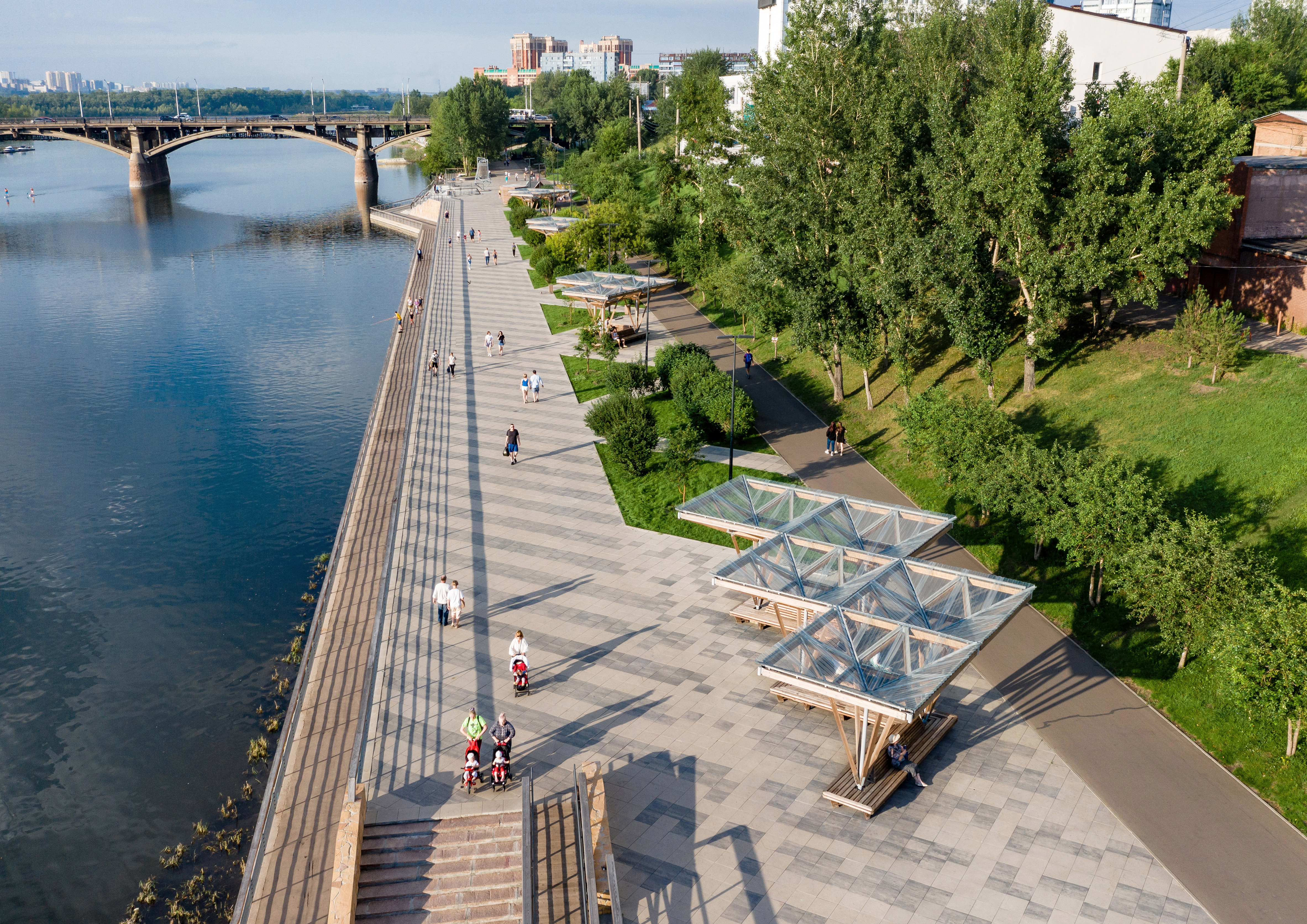 PROMENADE WITH AMPHITHEATER AND ART OBJECT - Part of 1st stage of ...