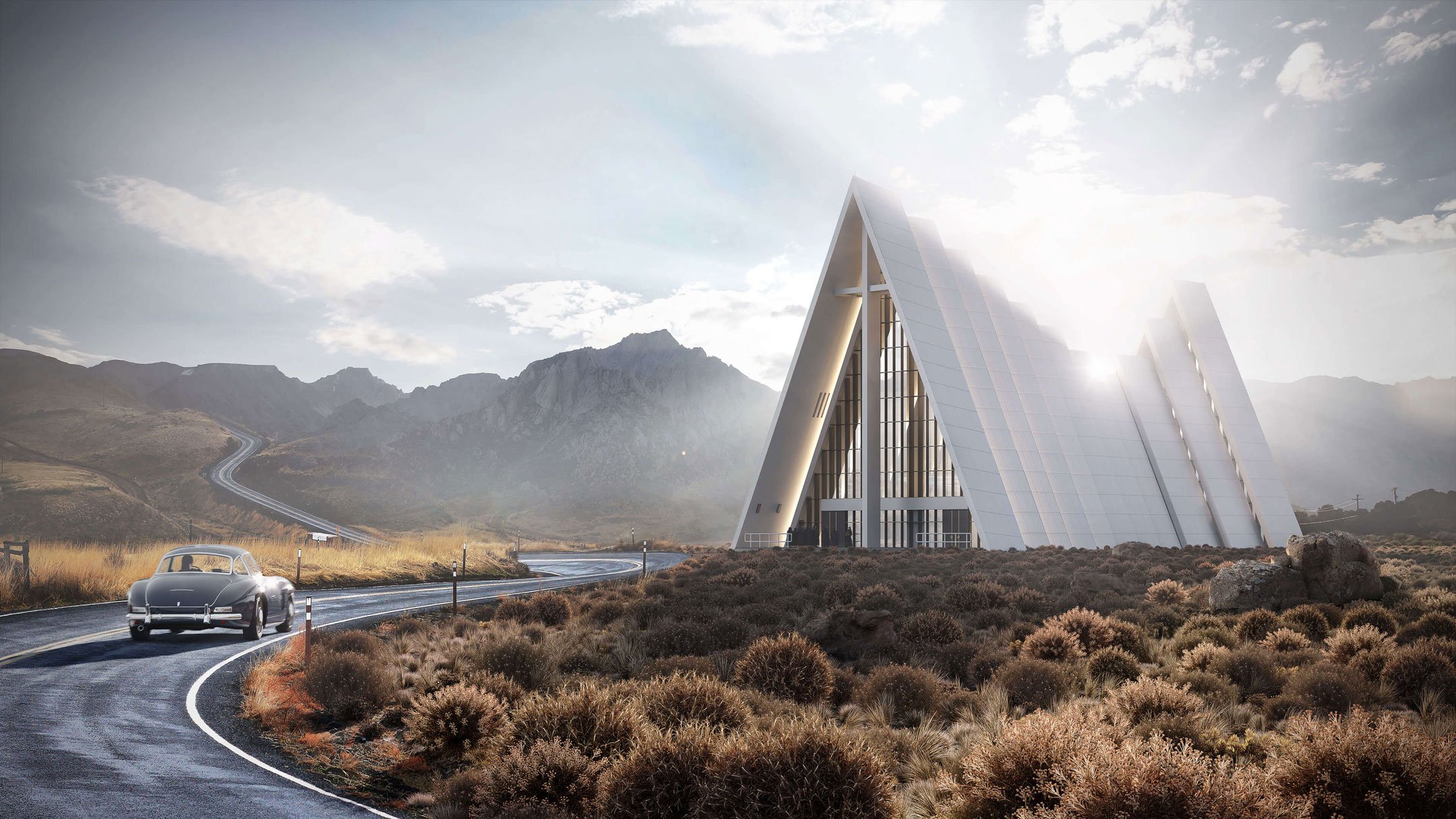 3D Rendering for a Church in Norway by Archicgi - Architizer