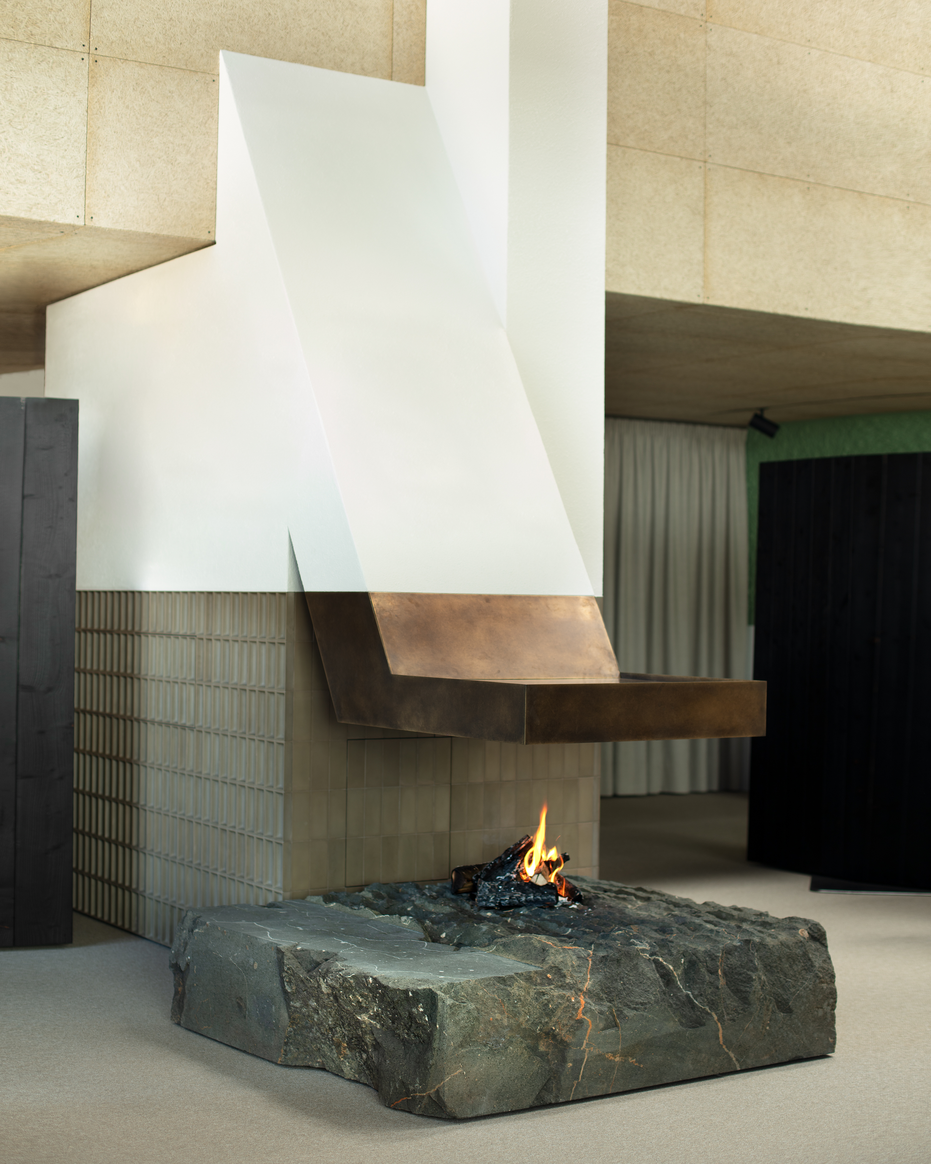 FIREPLACE - Showroom for a stove maker by Messner Architects - Architizer