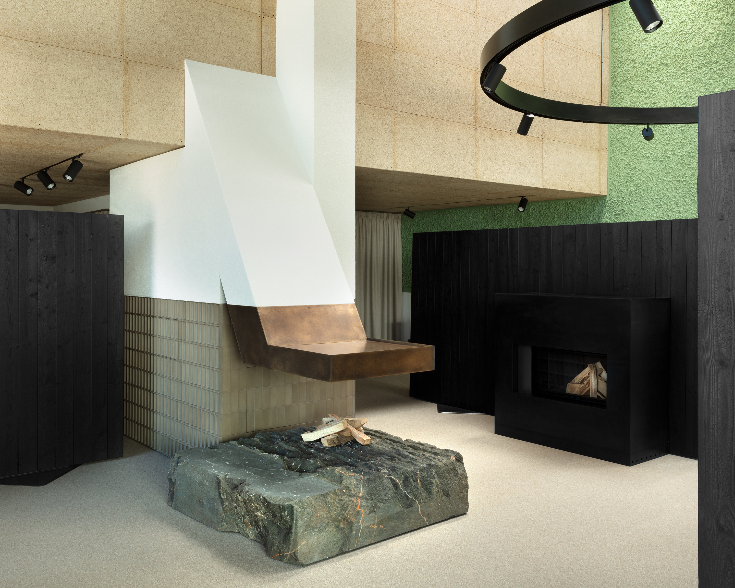 FIREPLACE - Showroom for a stove maker by Messner Architects - Architizer