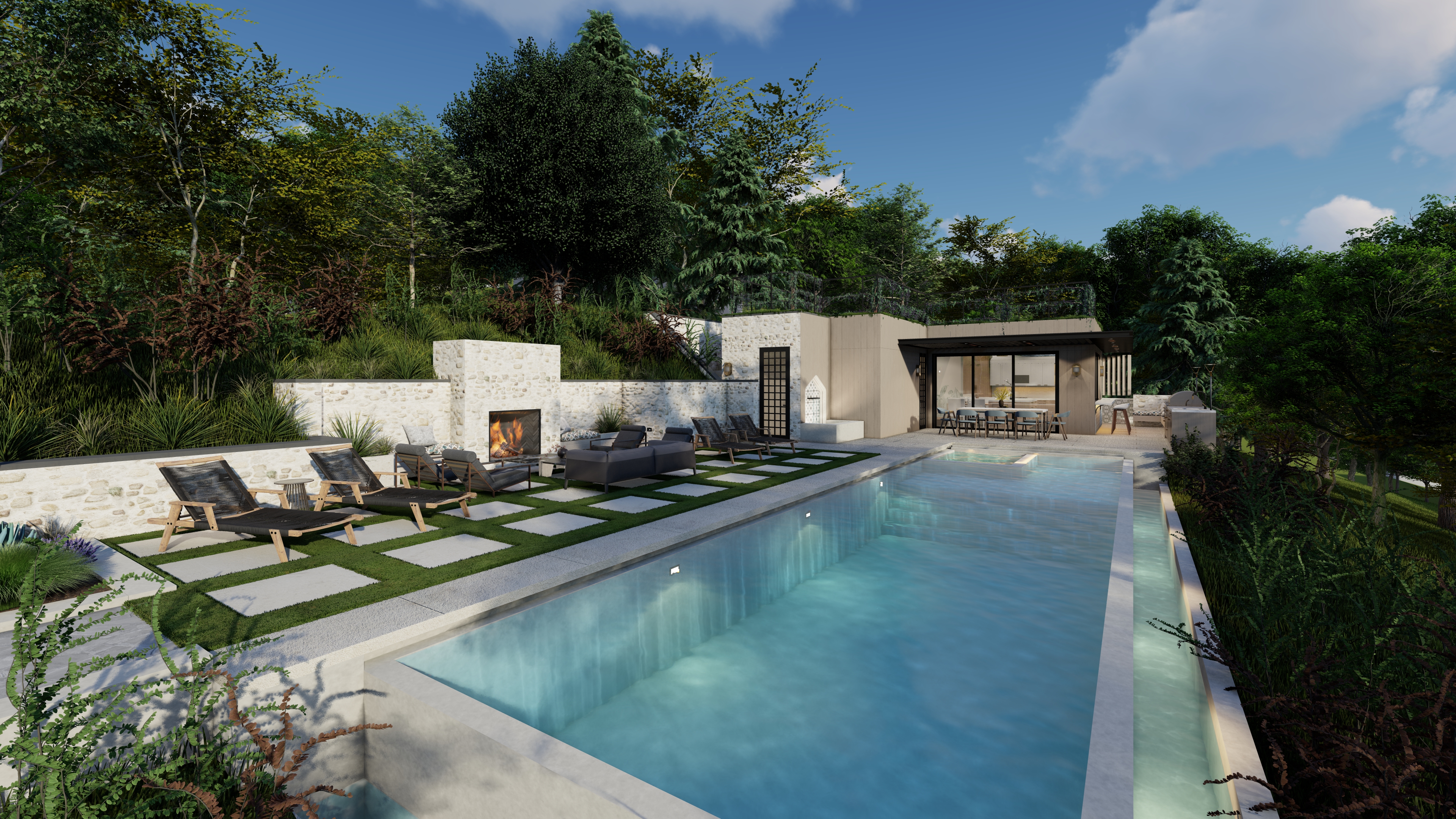 Marin Pool House and Landscaping by EAG Studio - Architizer