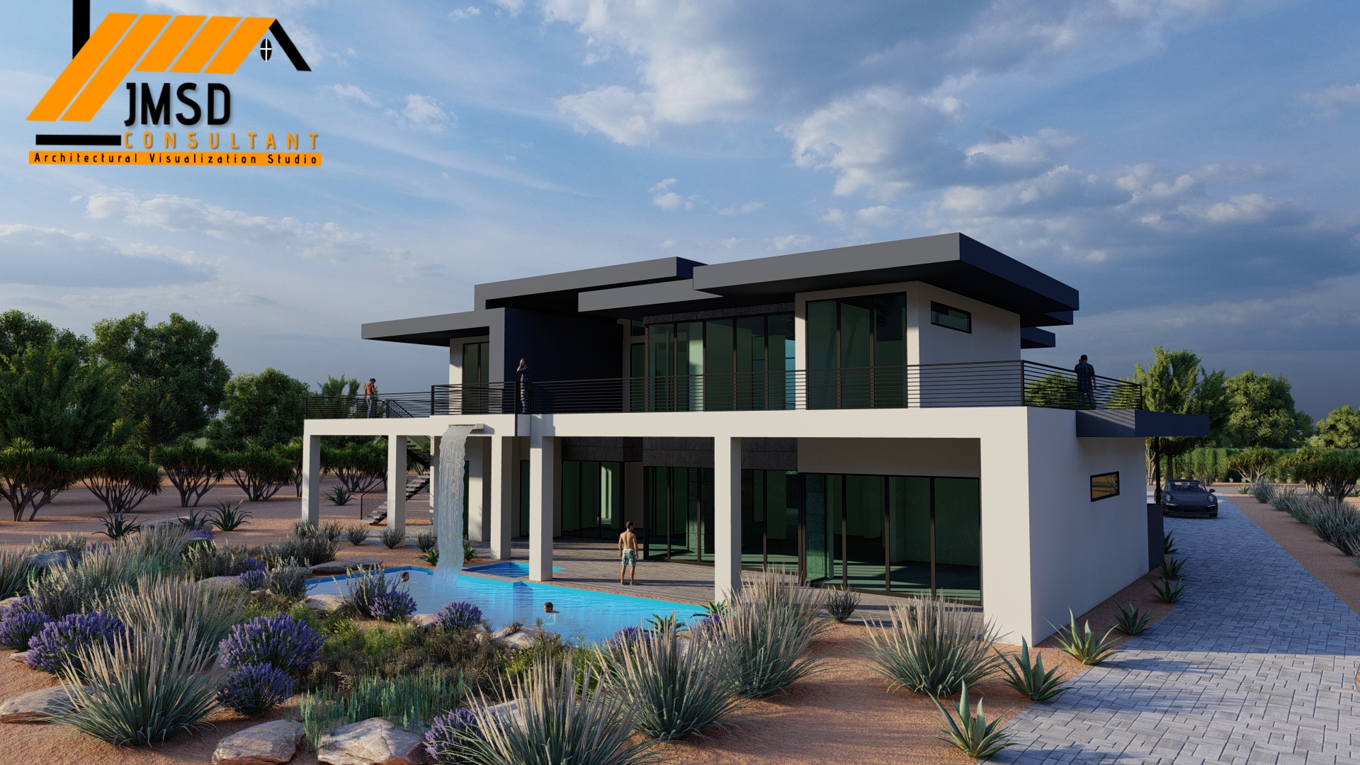3D Exterior House Rendering Services by JS Engineering - Architectural ...