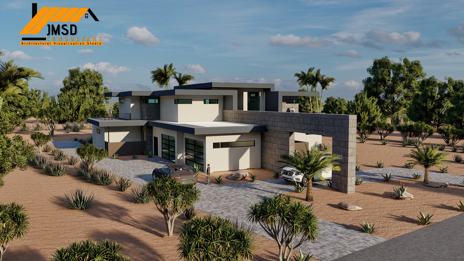 3D Exterior House Rendering Services by JS Engineering - Architectural ...