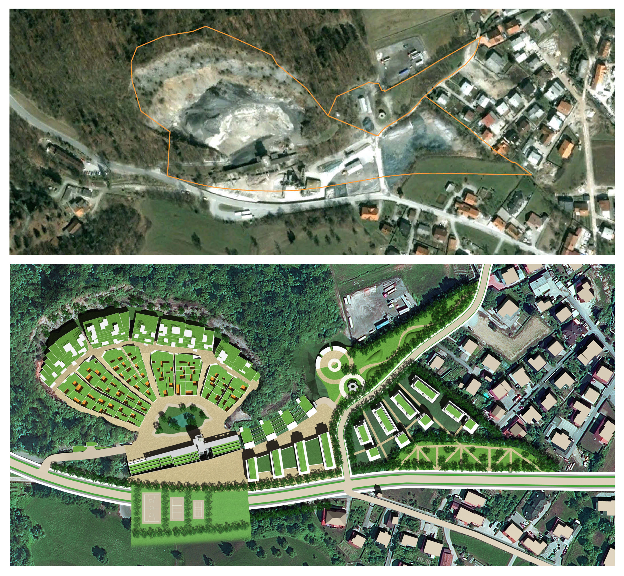 Public urban design competition for abandoned quarry in Podutik ...