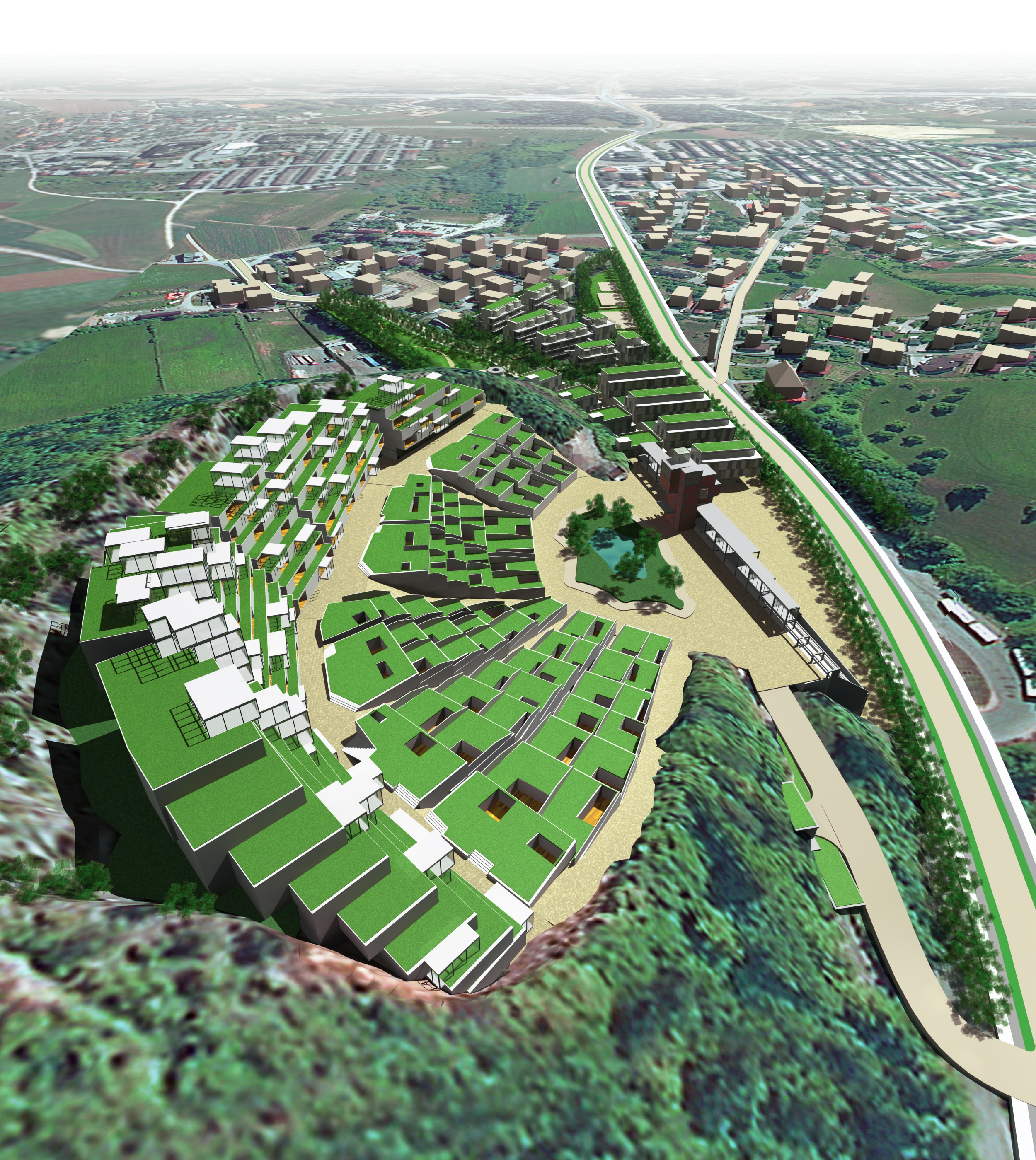 Public urban design competition for abandoned quarry in Podutik ...