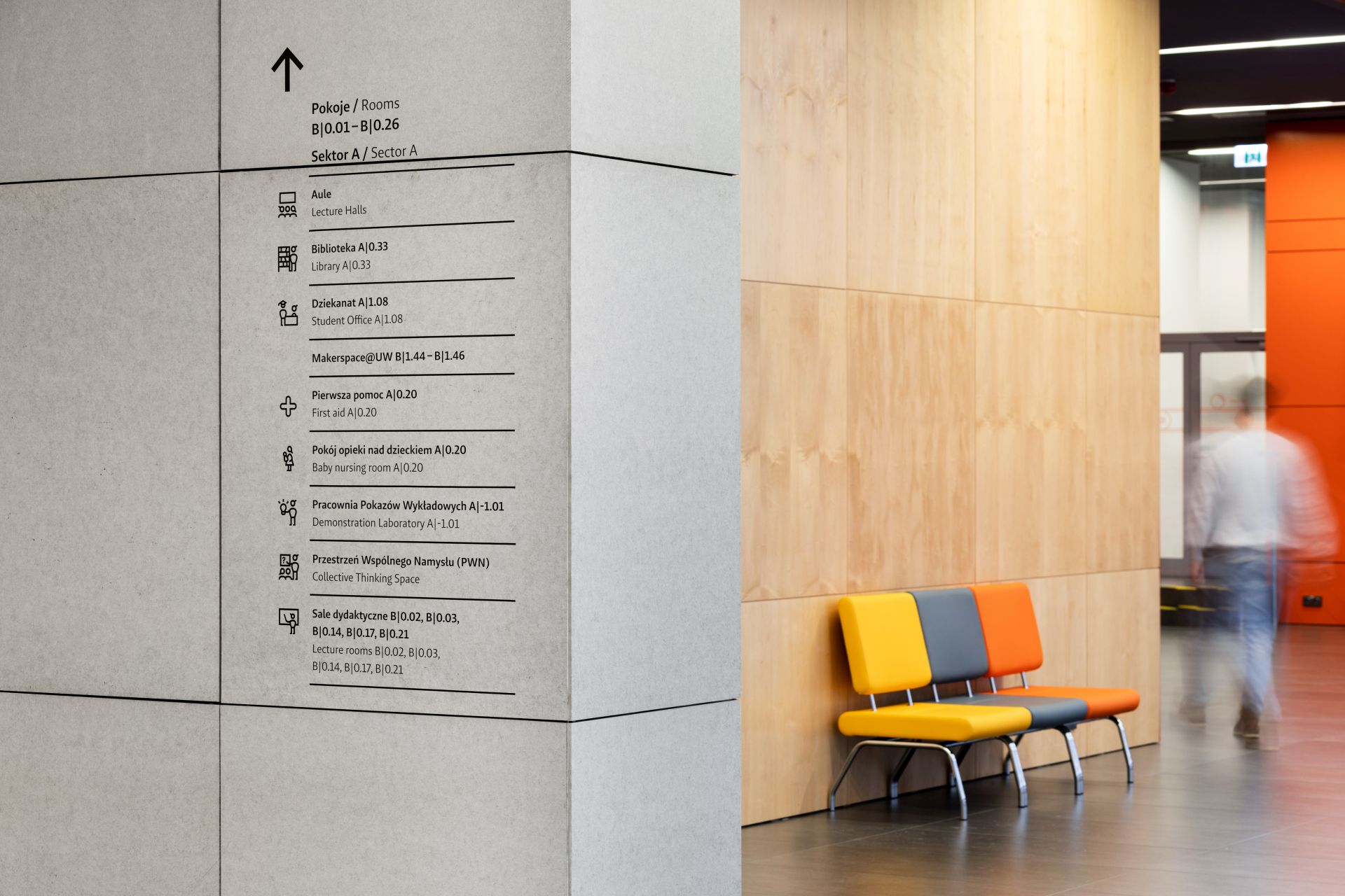 Wayfinding system at the Faculty of Physics (University of Warsaw) by ...