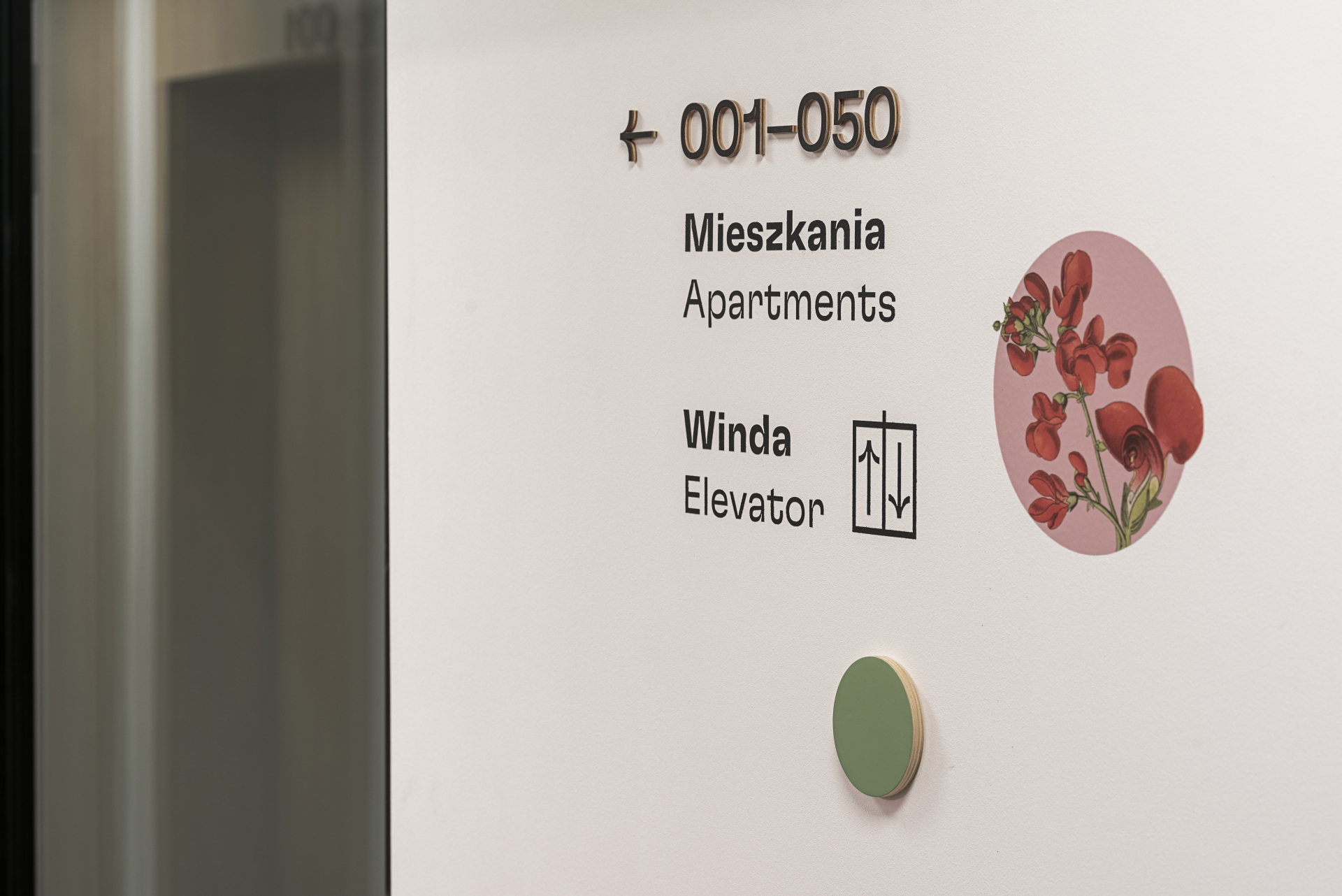 Wayfinding system & environmental graphics for Resi4Rent building in ...