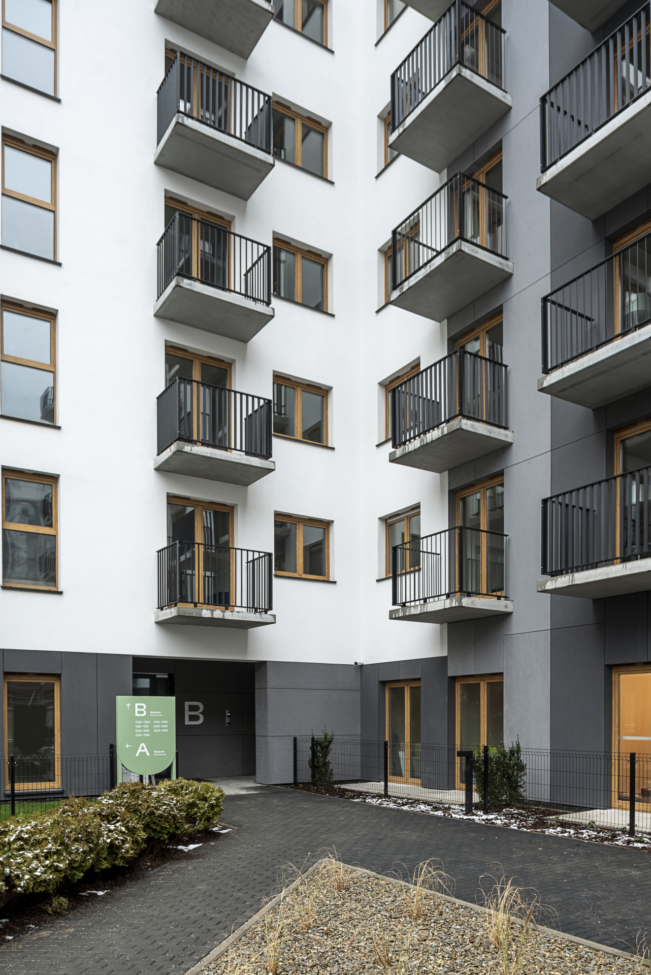 Wayfinding system & environmental graphics for Resi4Rent building in ...