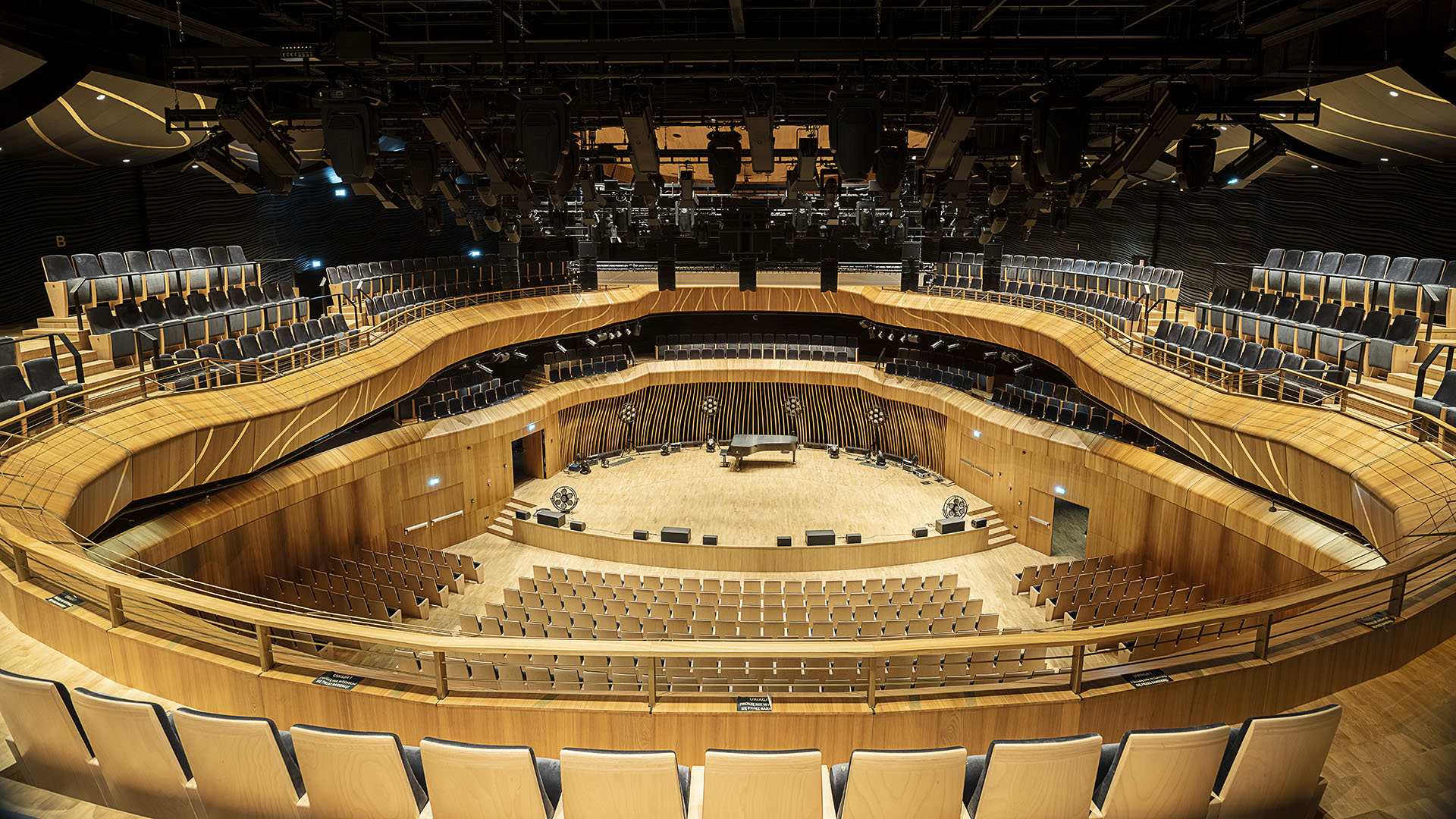 Wayfinding system for Cavatina Hall (concert hall) in Bielsko-Biała by ...