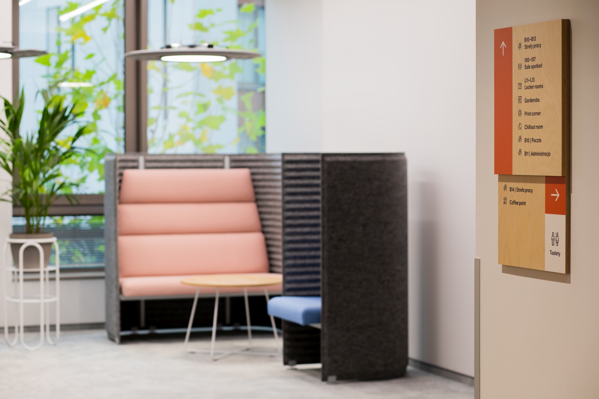 Wayfinding system for Nationale Nederlanden office in Warsaw by blank ...