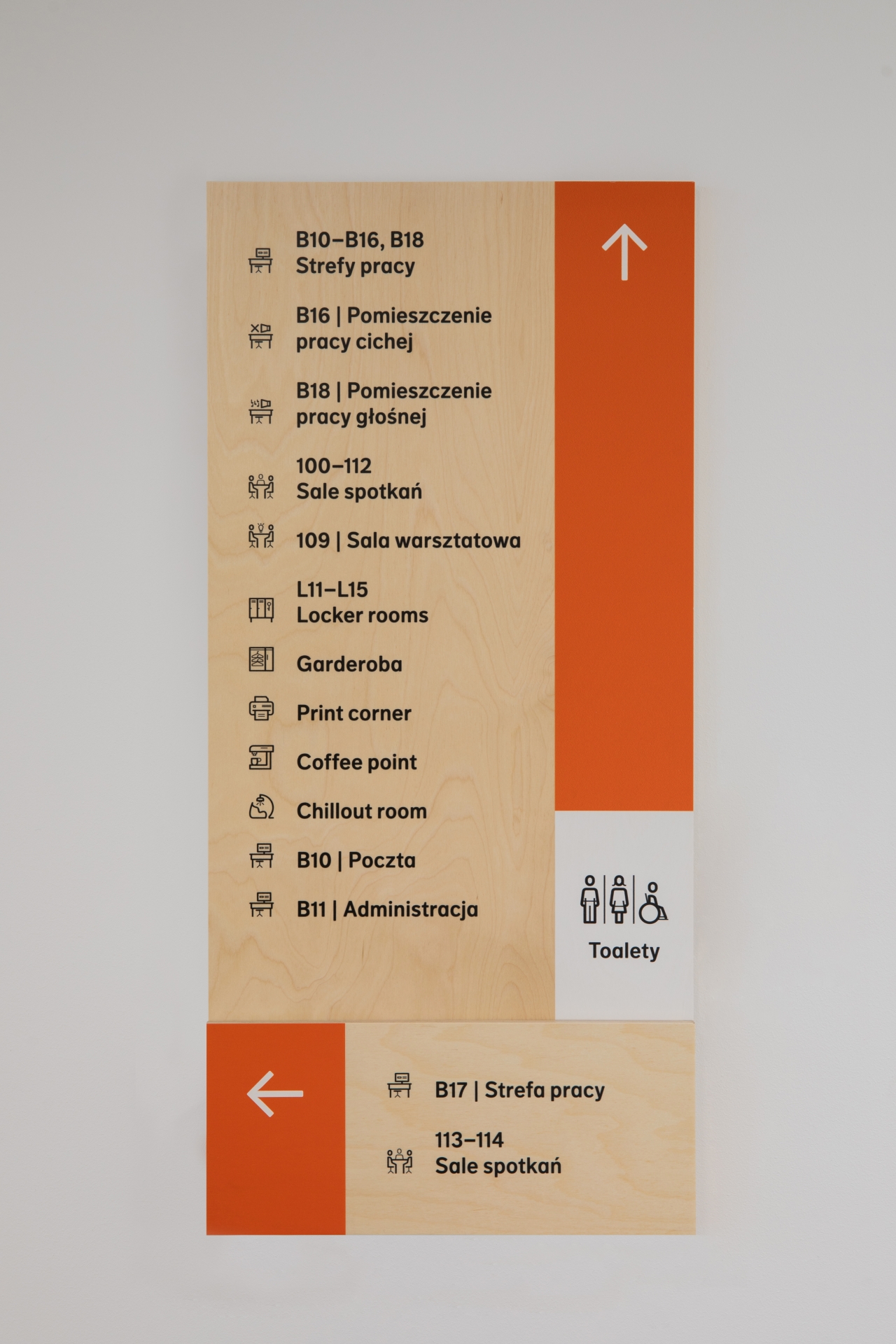 Wayfinding system for Nationale Nederlanden office in Warsaw by blank ...