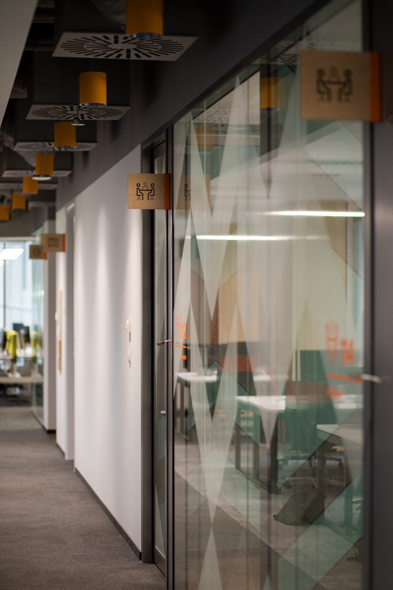 Wayfinding system for Nationale Nederlanden office in Warsaw by blank ...