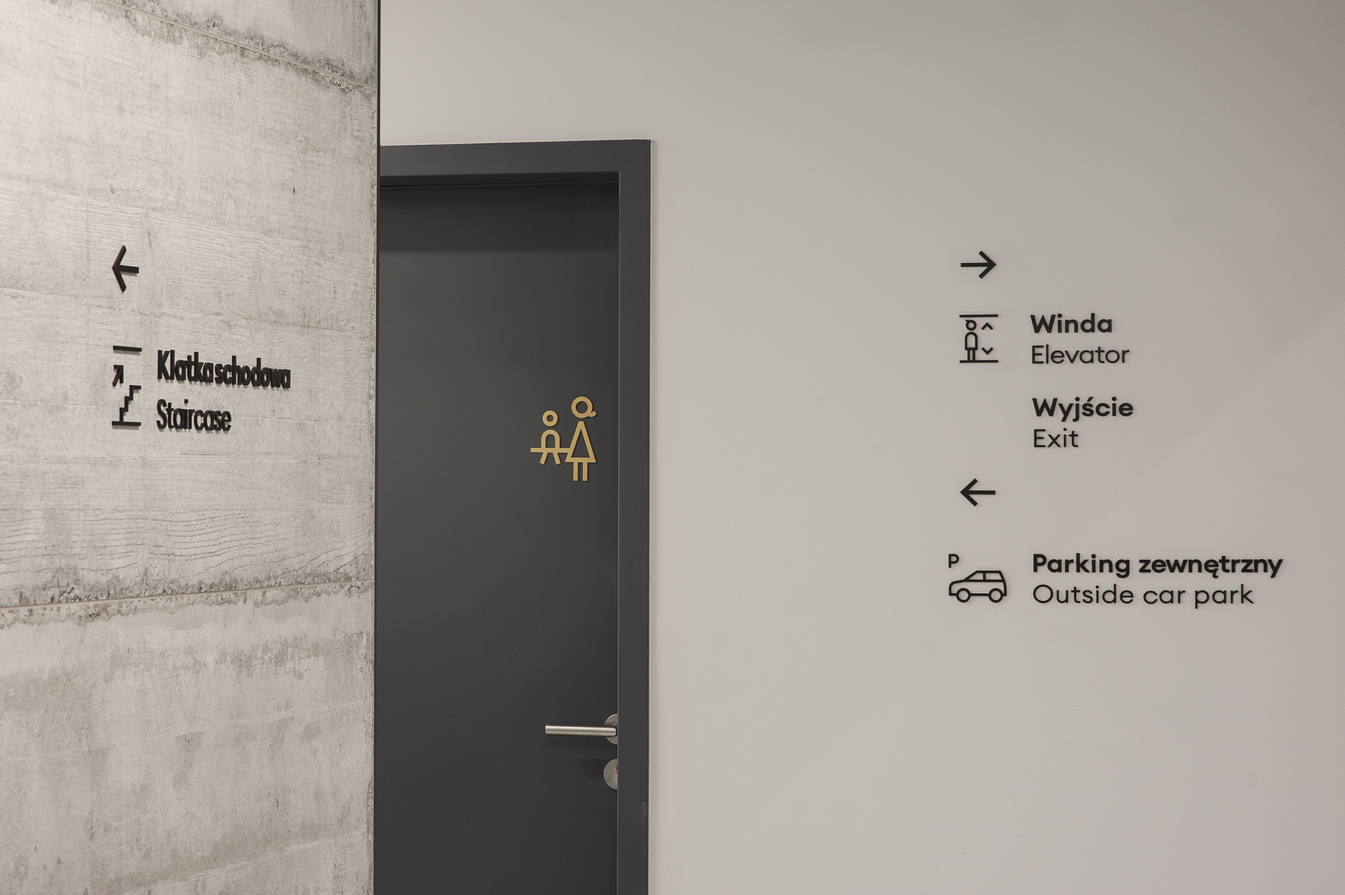 Wayfinding system & environmental graphics for Format office building ...