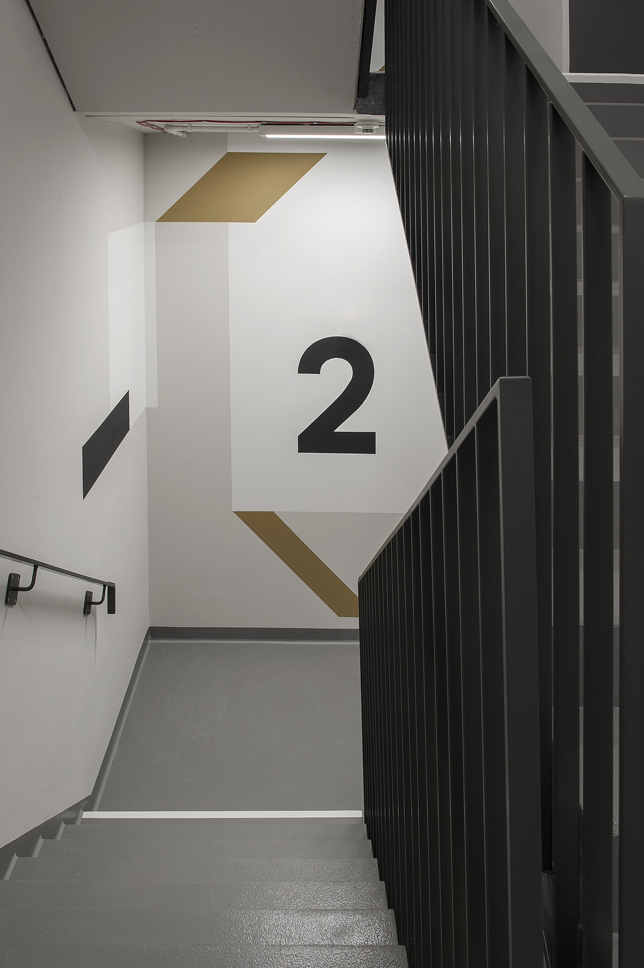 Wayfinding system & environmental graphics for Format office building ...