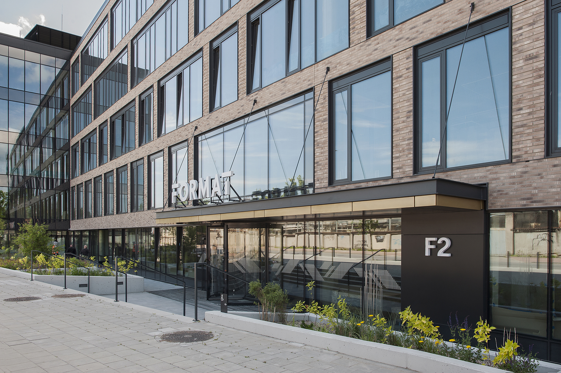 Wayfinding system & environmental graphics for Format office building ...