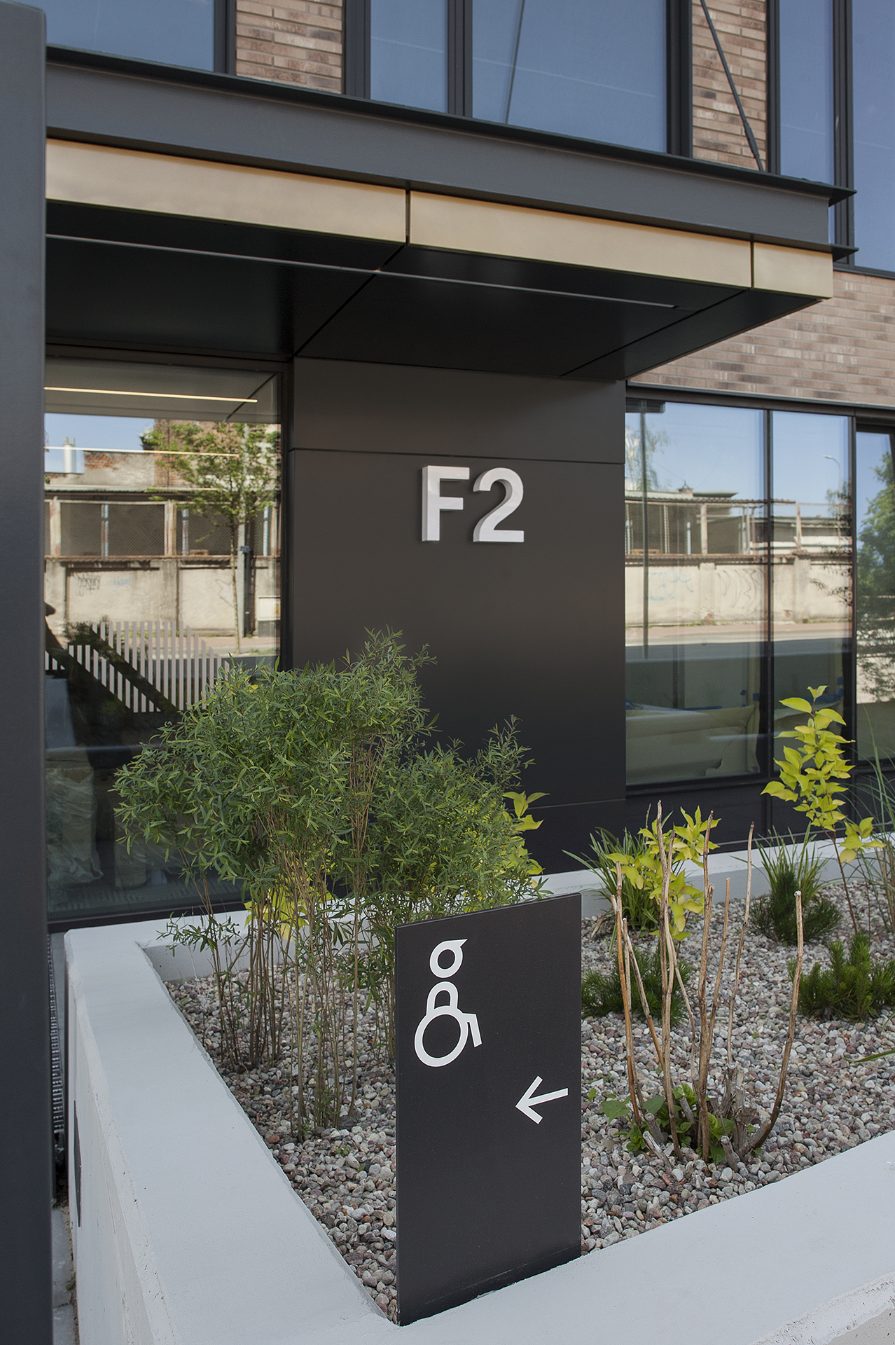 Wayfinding system & environmental graphics for Format office building ...