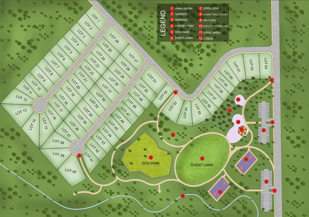 2D Apartment Map Plan for Multifamily Property by The 2D3D Floor Plan ...