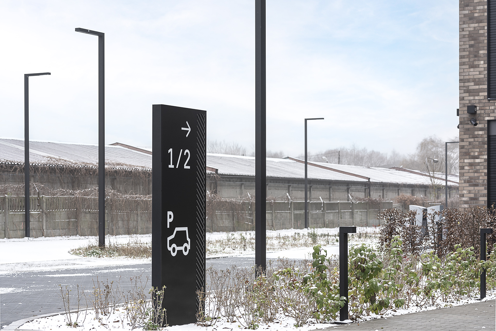 Wayfinding system for The Park Cracow office complex by blank studio ...