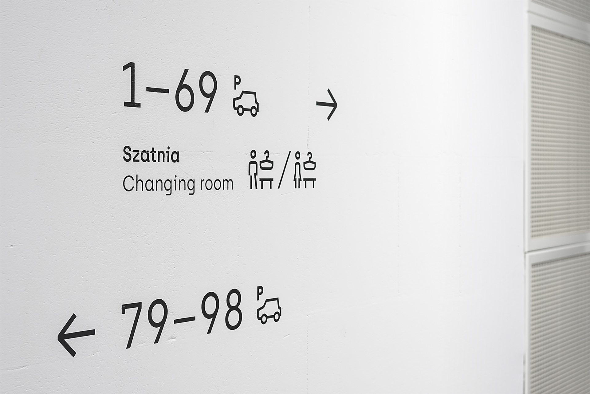 Wayfinding system for The Park Cracow office complex by blank studio ...