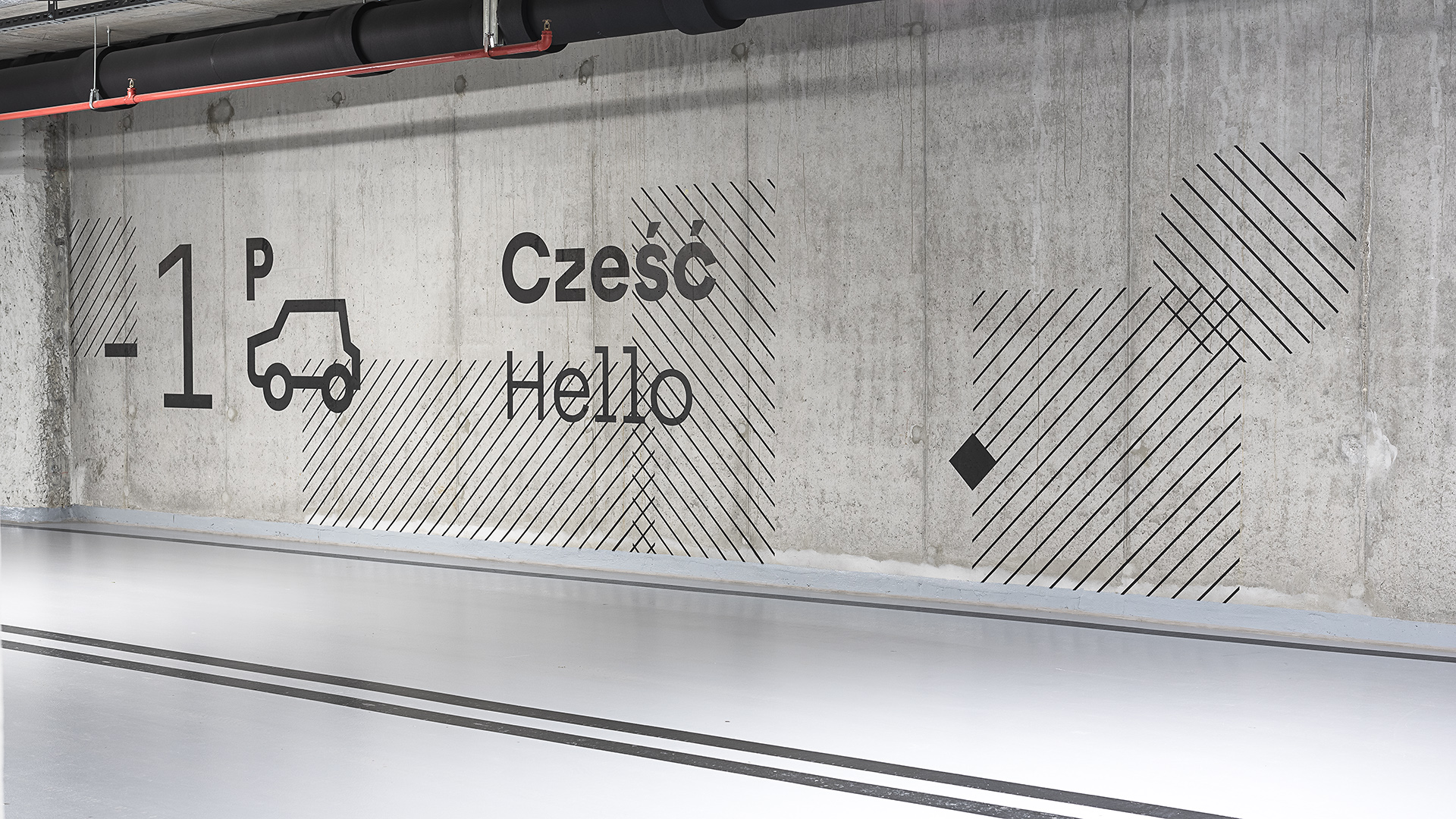 Wayfinding system for The Park Cracow office complex by blank studio ...