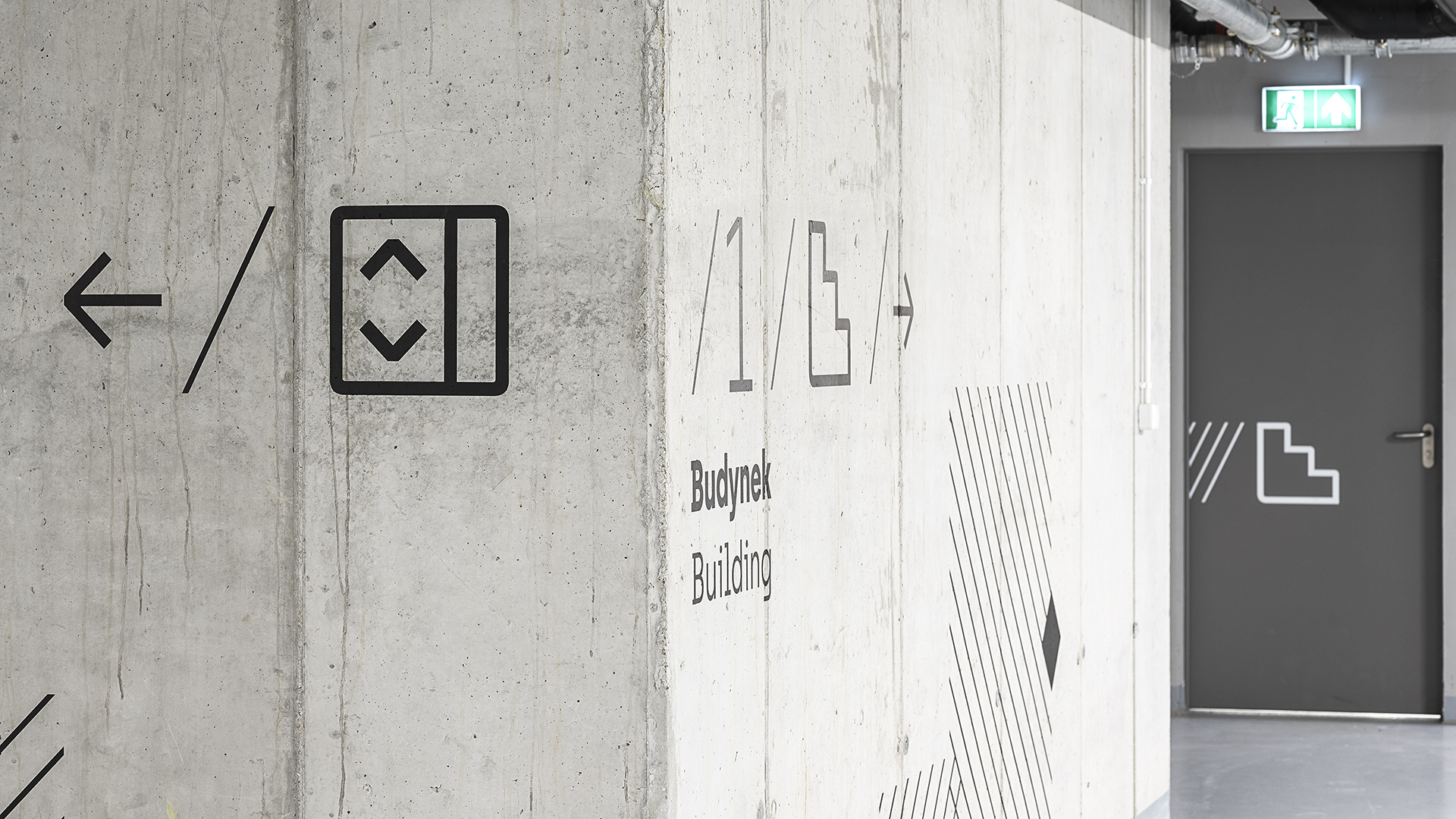 Wayfinding system for The Park Cracow office complex by blank studio ...
