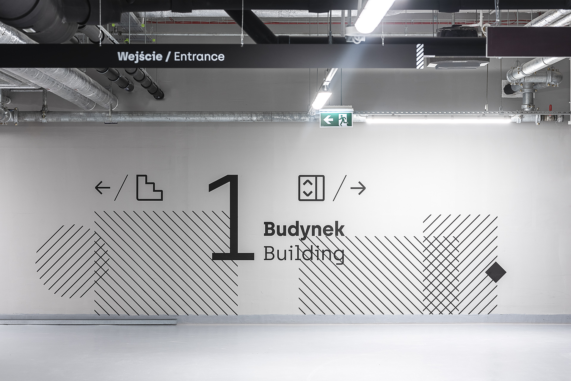 Wayfinding system for The Park Cracow office complex by blank studio ...
