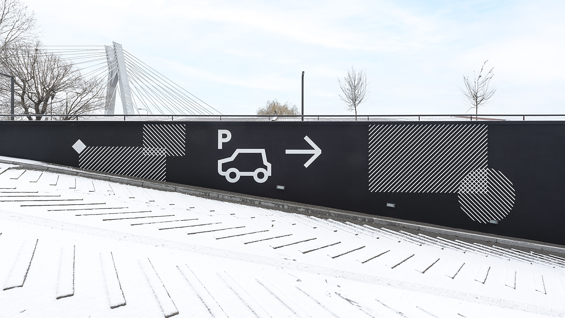 Wayfinding system for The Park Cracow office complex by blank studio ...