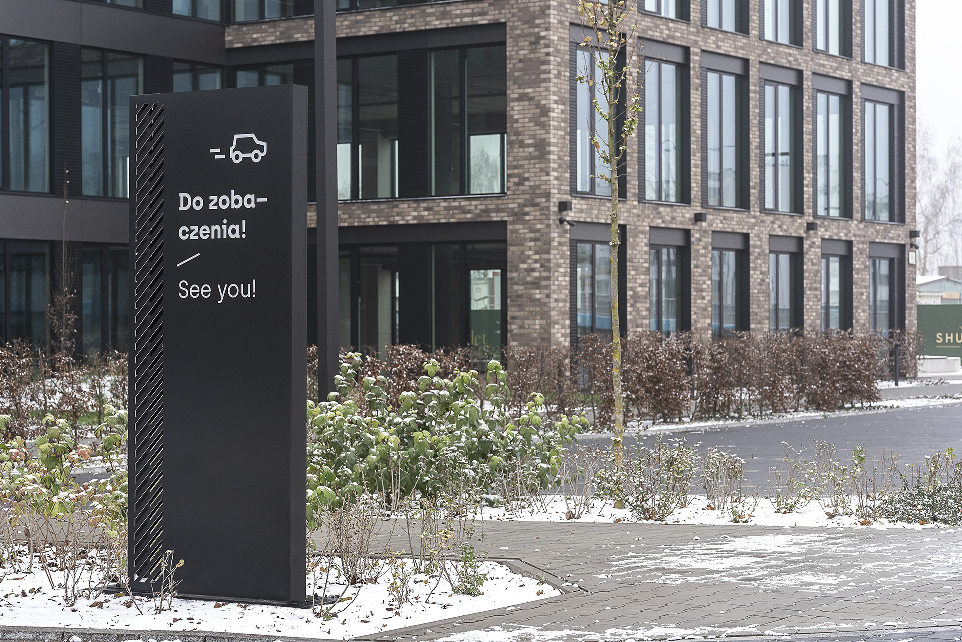 Wayfinding system for The Park Cracow office complex by blank studio ...