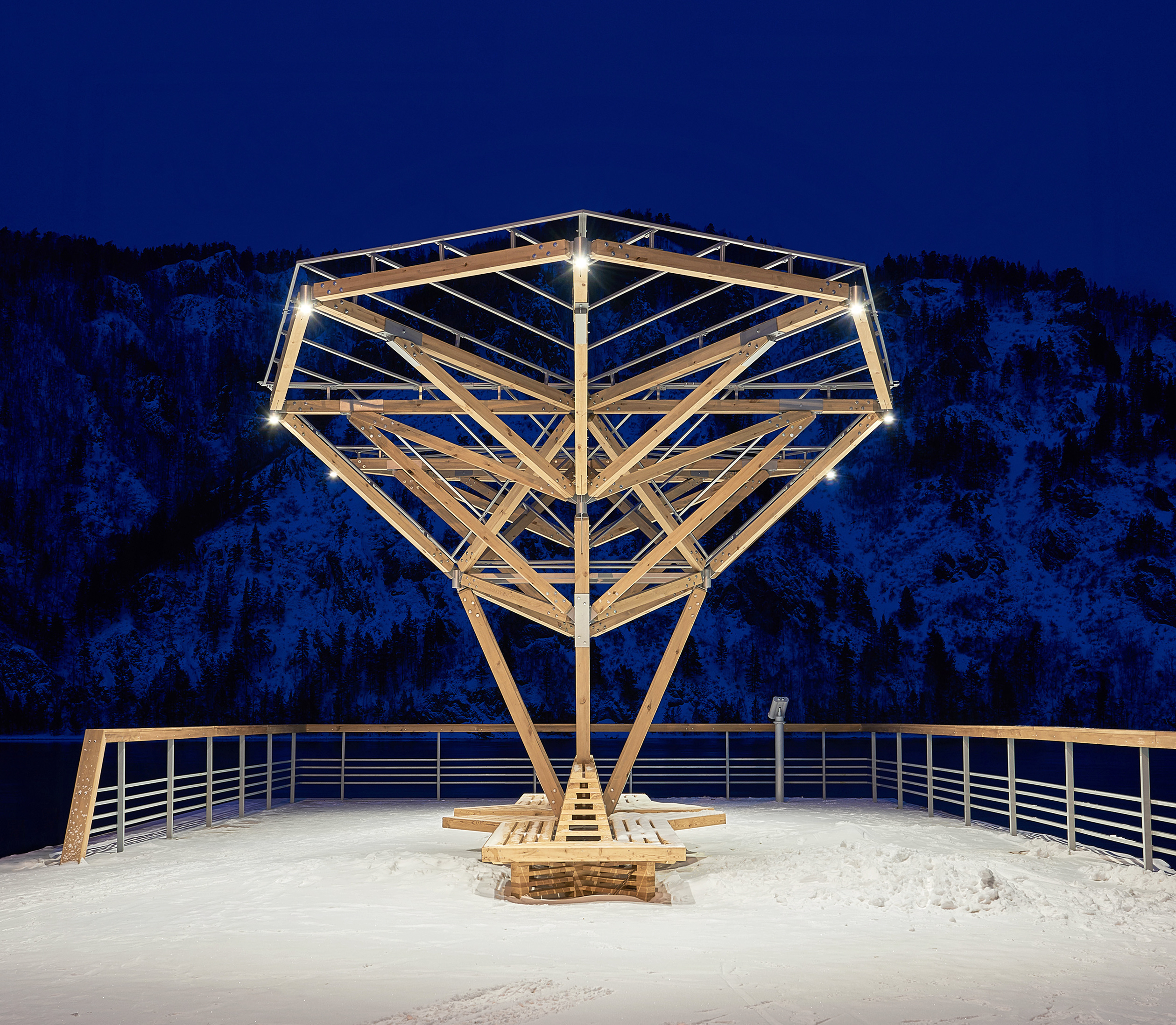 VIEWING PLATFORM WITH CANOPY AND AMPHITHEATER by OOO ADM (OOO ...
